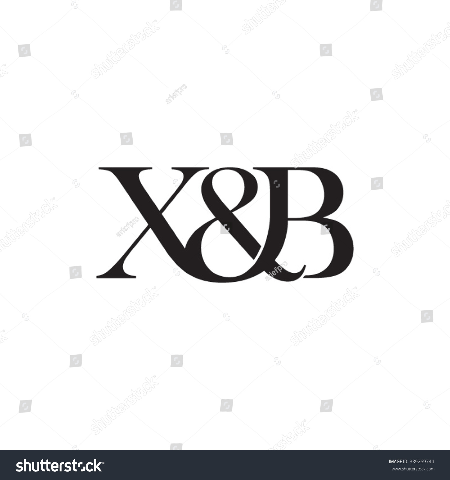 Xb Initial Logo Ampersand Monogram Logo Stock Vector (Royalty Free ...