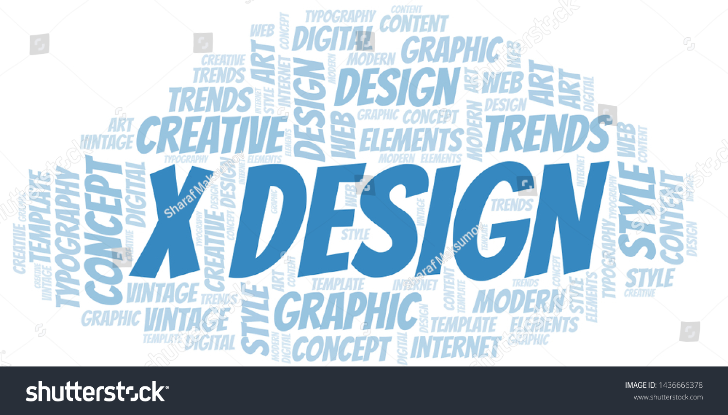 X Design Word Cloud Wordcloud Made Stock Vector (Royalty Free ...