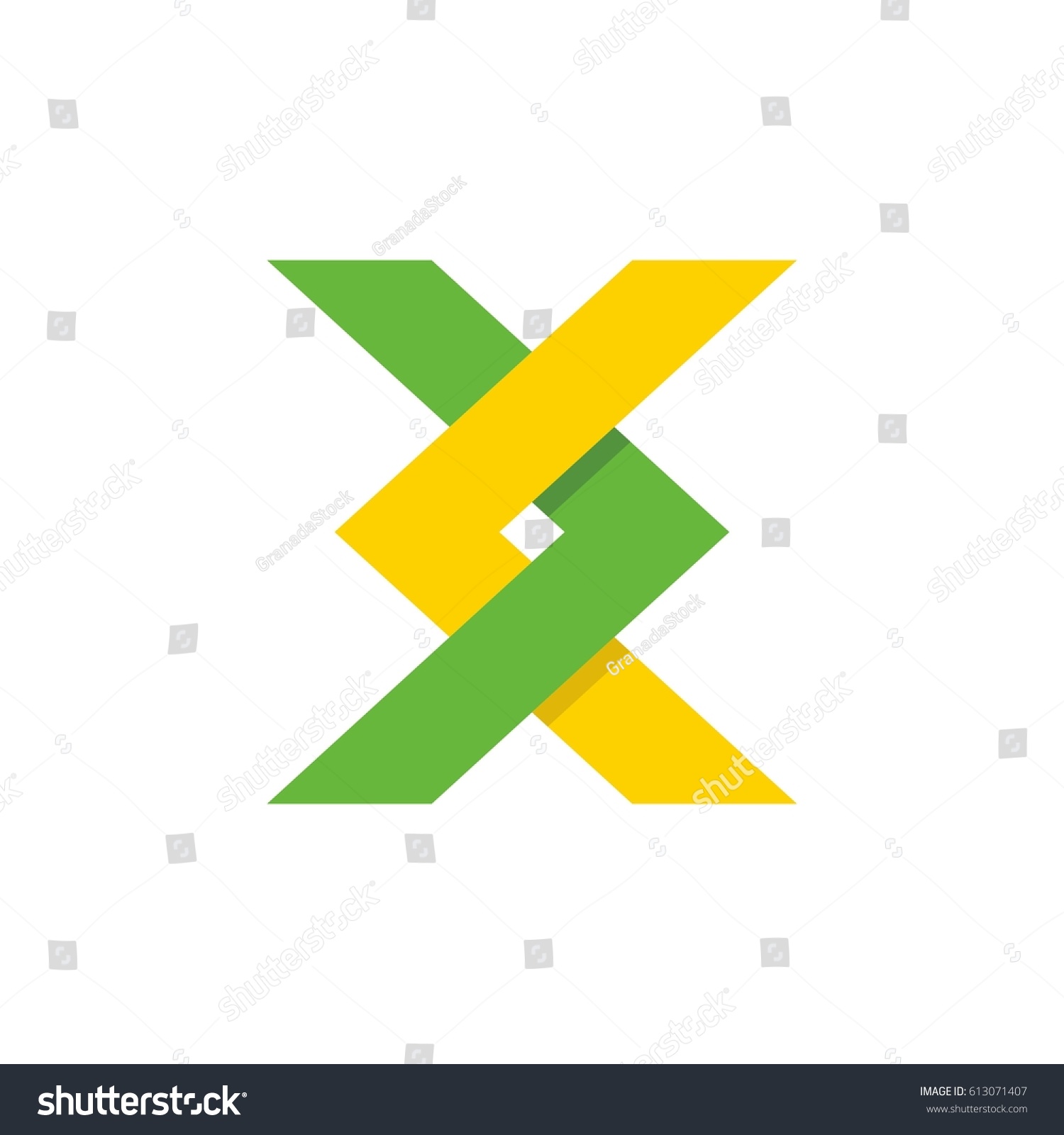 X Letter Link Logo Vector Stock Vector (Royalty Free) 613071407 ...