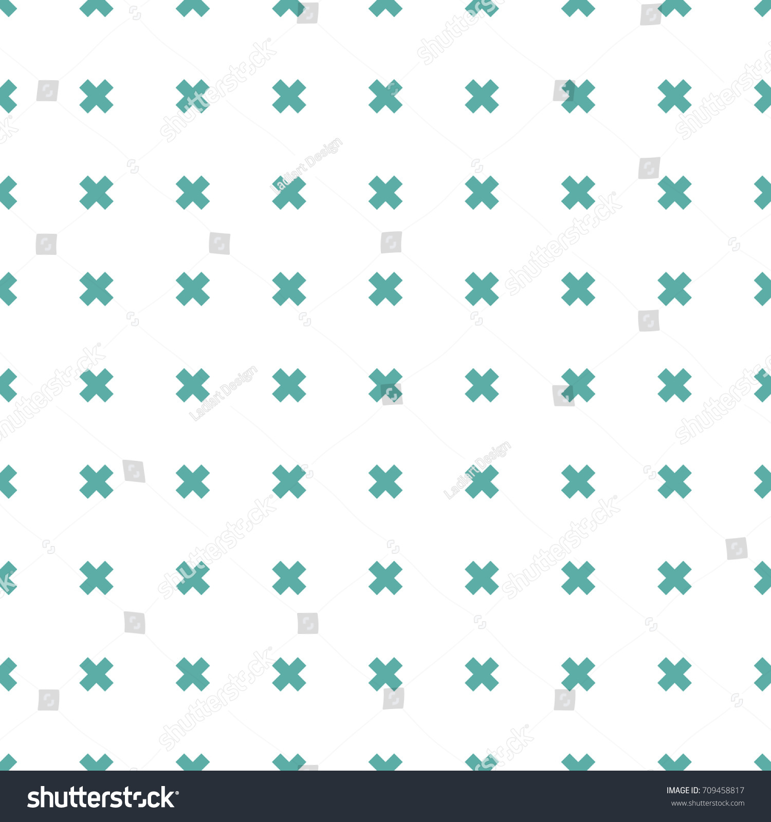 X Cross Sign Seamless Pattern On Stock Vector (Royalty Free) 709458817