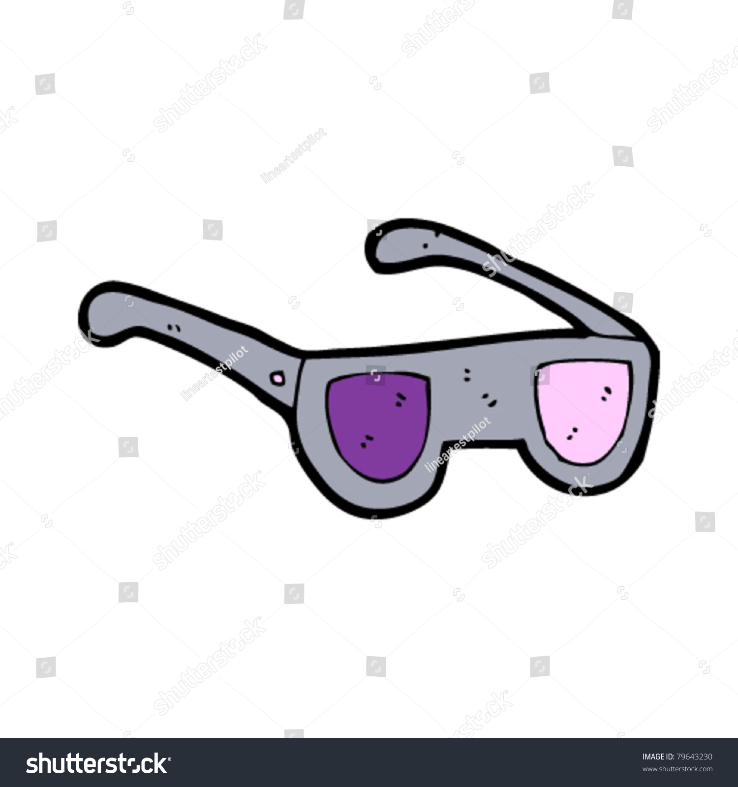 Xray Specs Cartoon Stock Vector (Royalty Free) 79643230