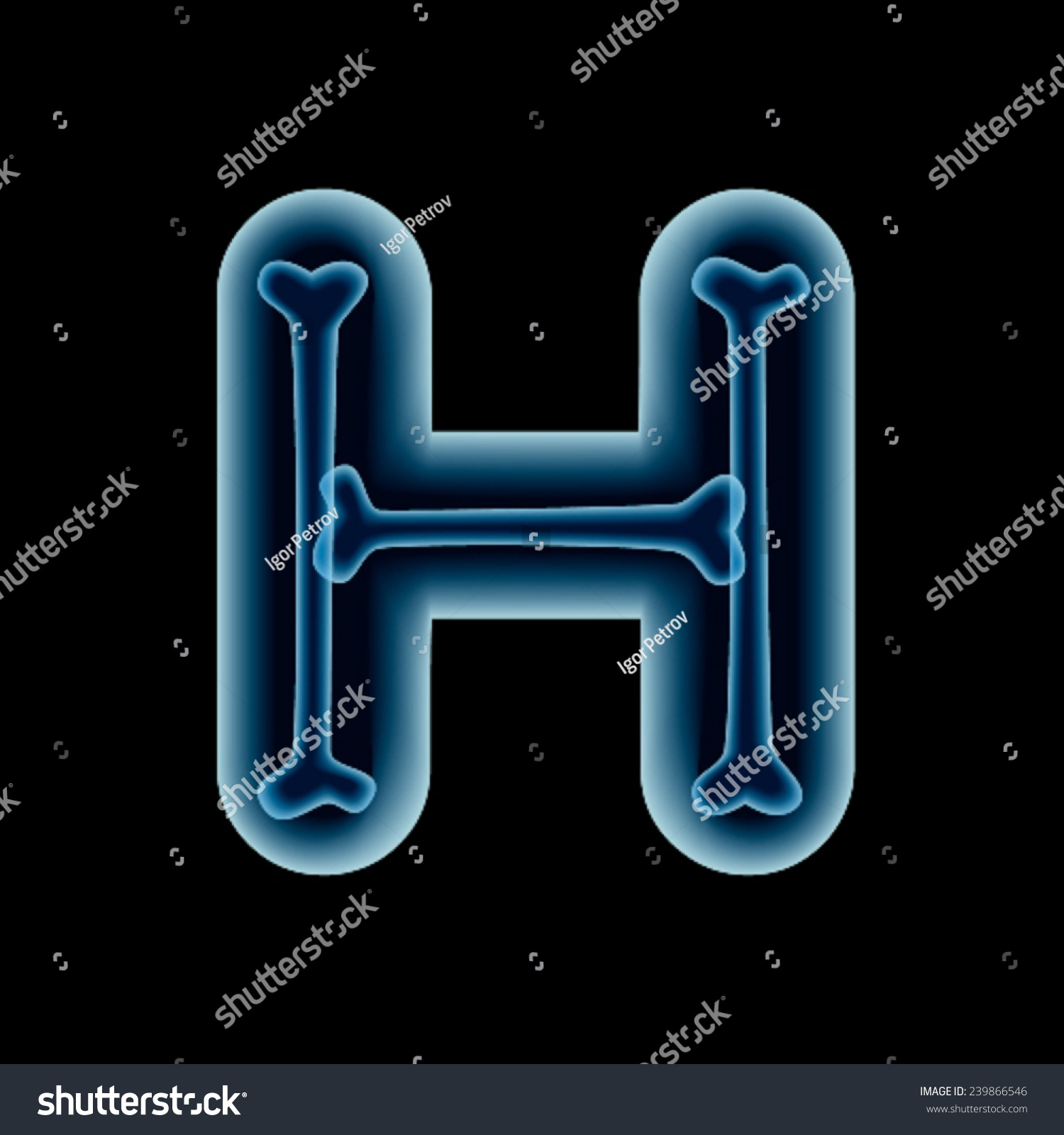 Xray Transparent Font Eps10 Stock Vector (Royalty Free) 239866546 ...