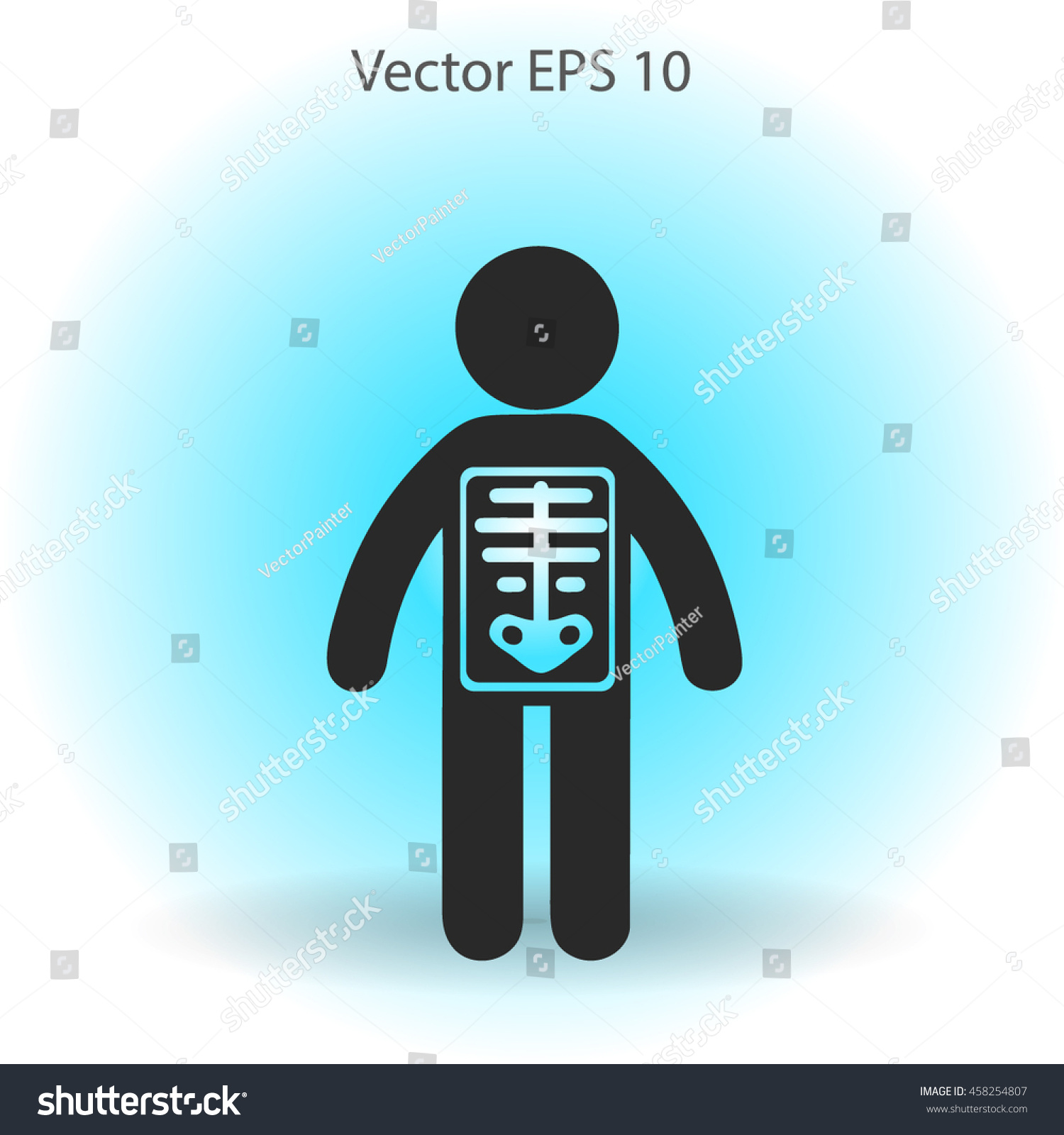 Xray Vector Illustration Stock Vector (Royalty Free) 458254807