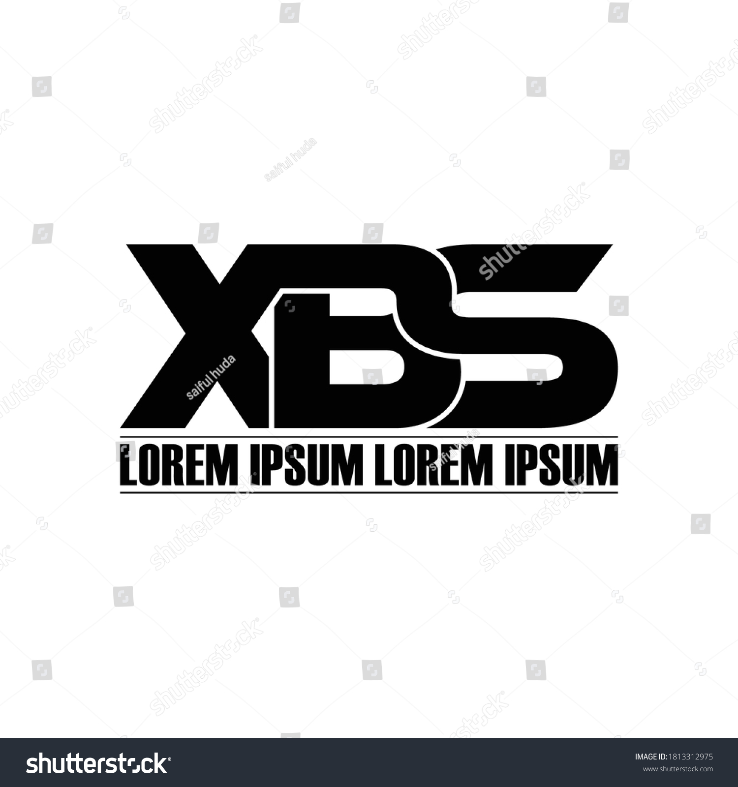 Xbs Letter Monogram Logo Design Vector Stock Vector (Royalty Free ...