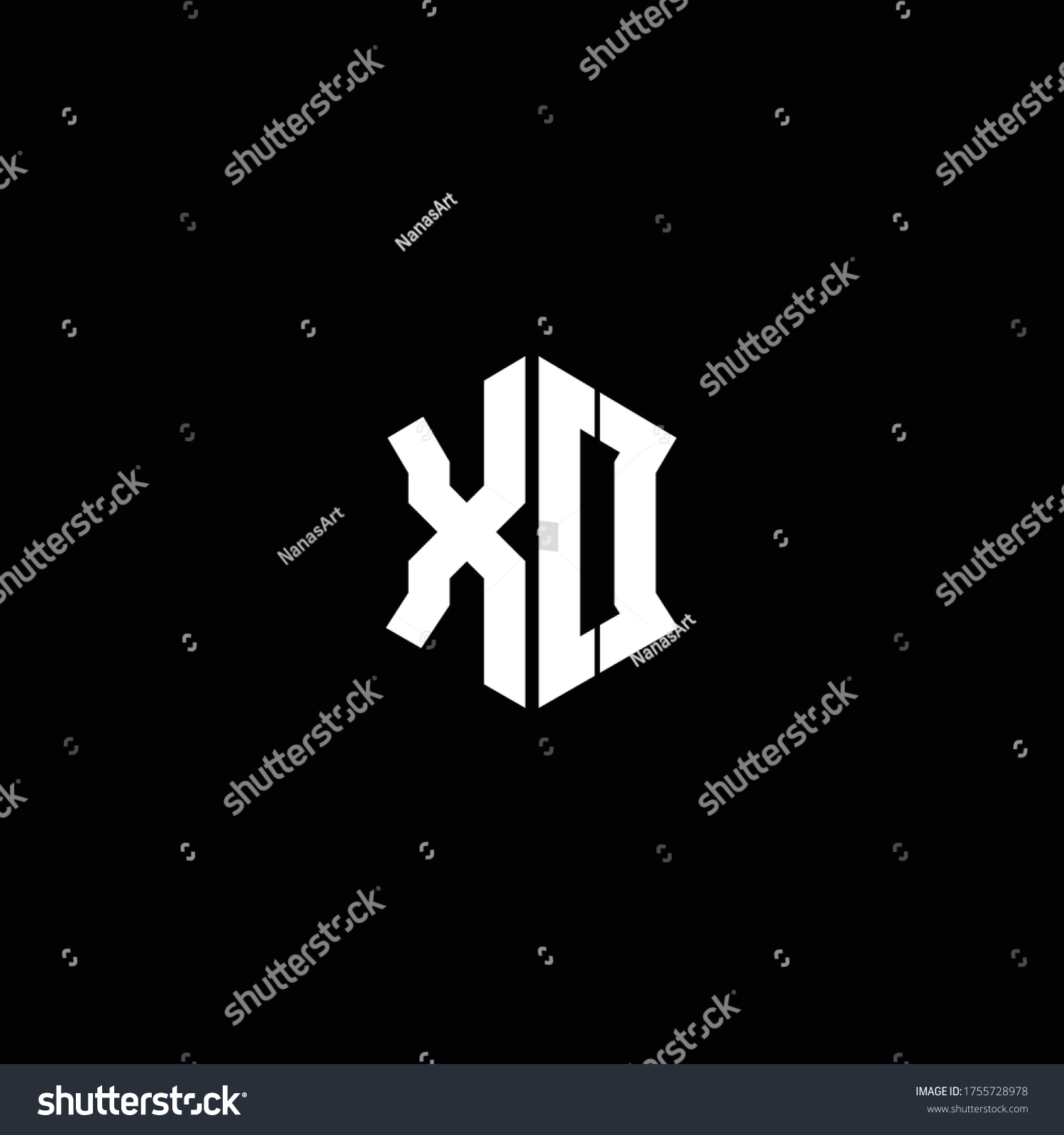 Xo Logo Monogram Shield Shape Design Stock Vector (Royalty Free ...