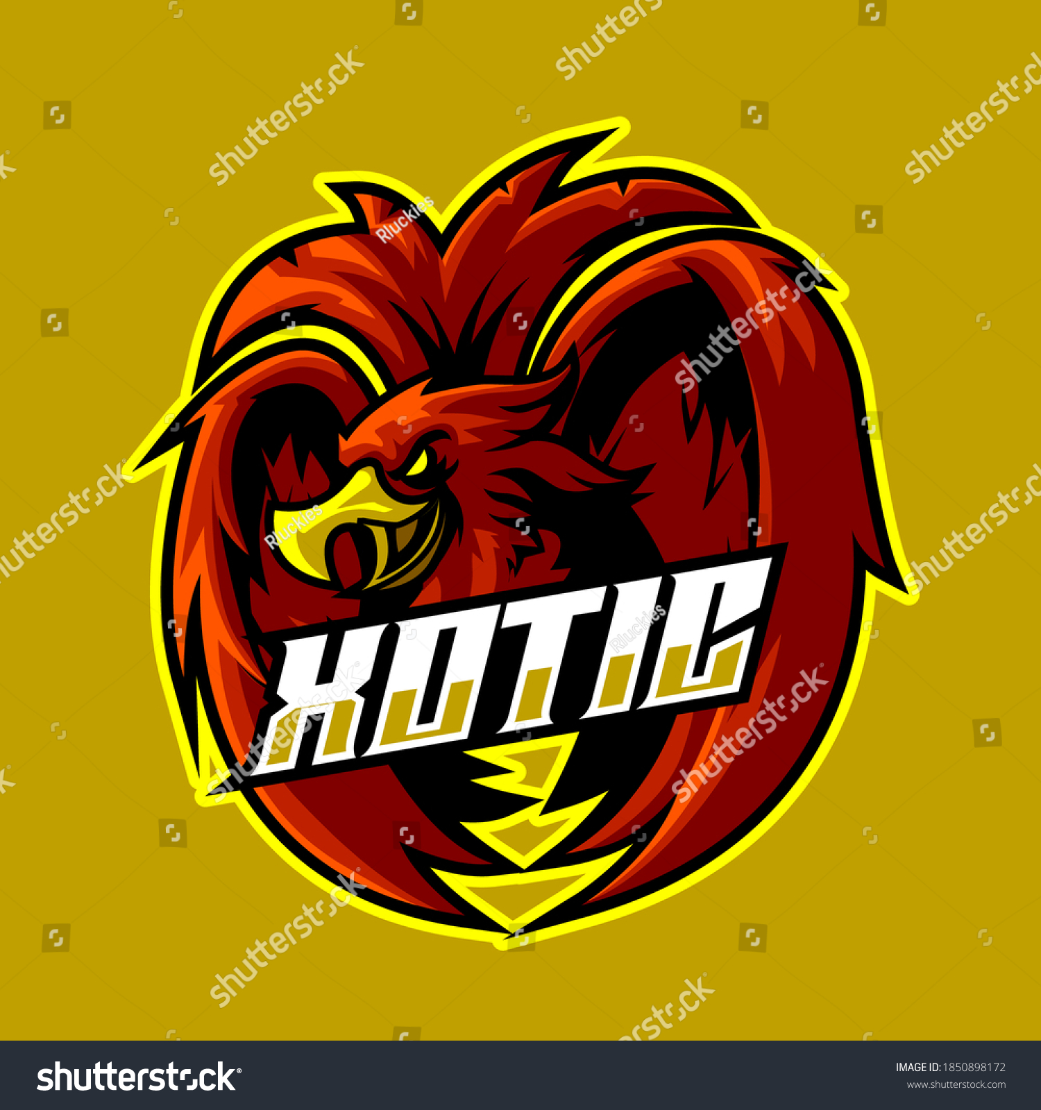 Xotic Vector Mascot Logo Stock Vector (Royalty Free) 1850898172 ...