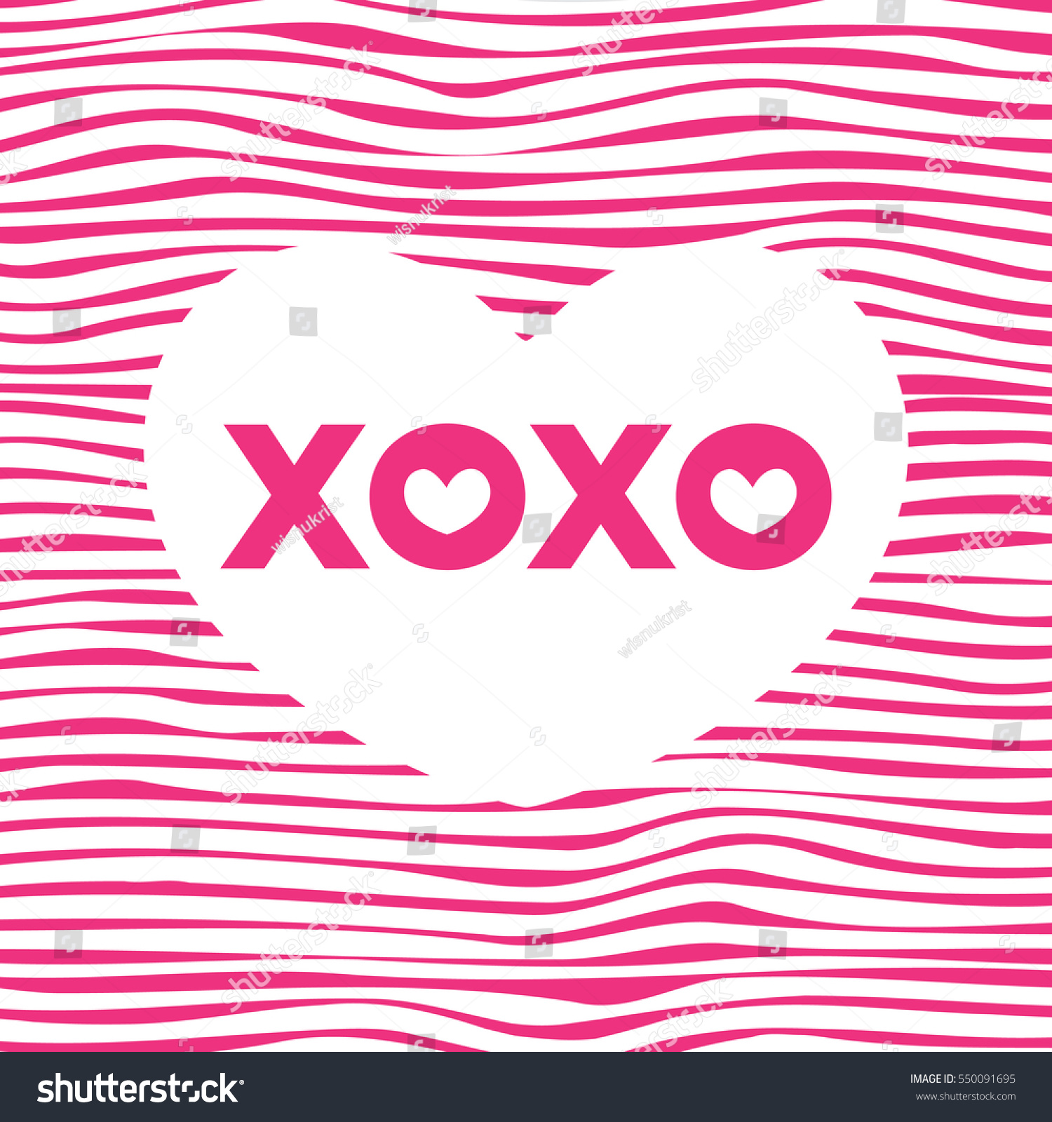 Xoxo Text On Stock Vector (Royalty Free) 550091695 | Shutterstock