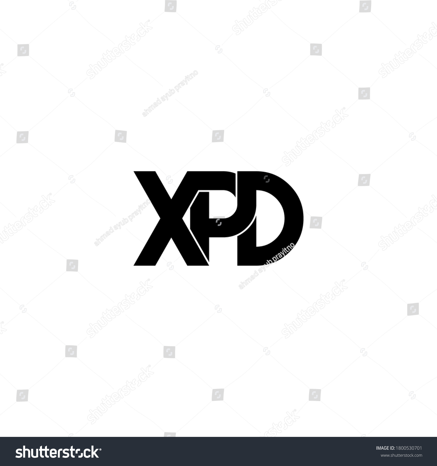 Xpd Letter Original Monogram Logo Design Stock Vector (Royalty Free ...