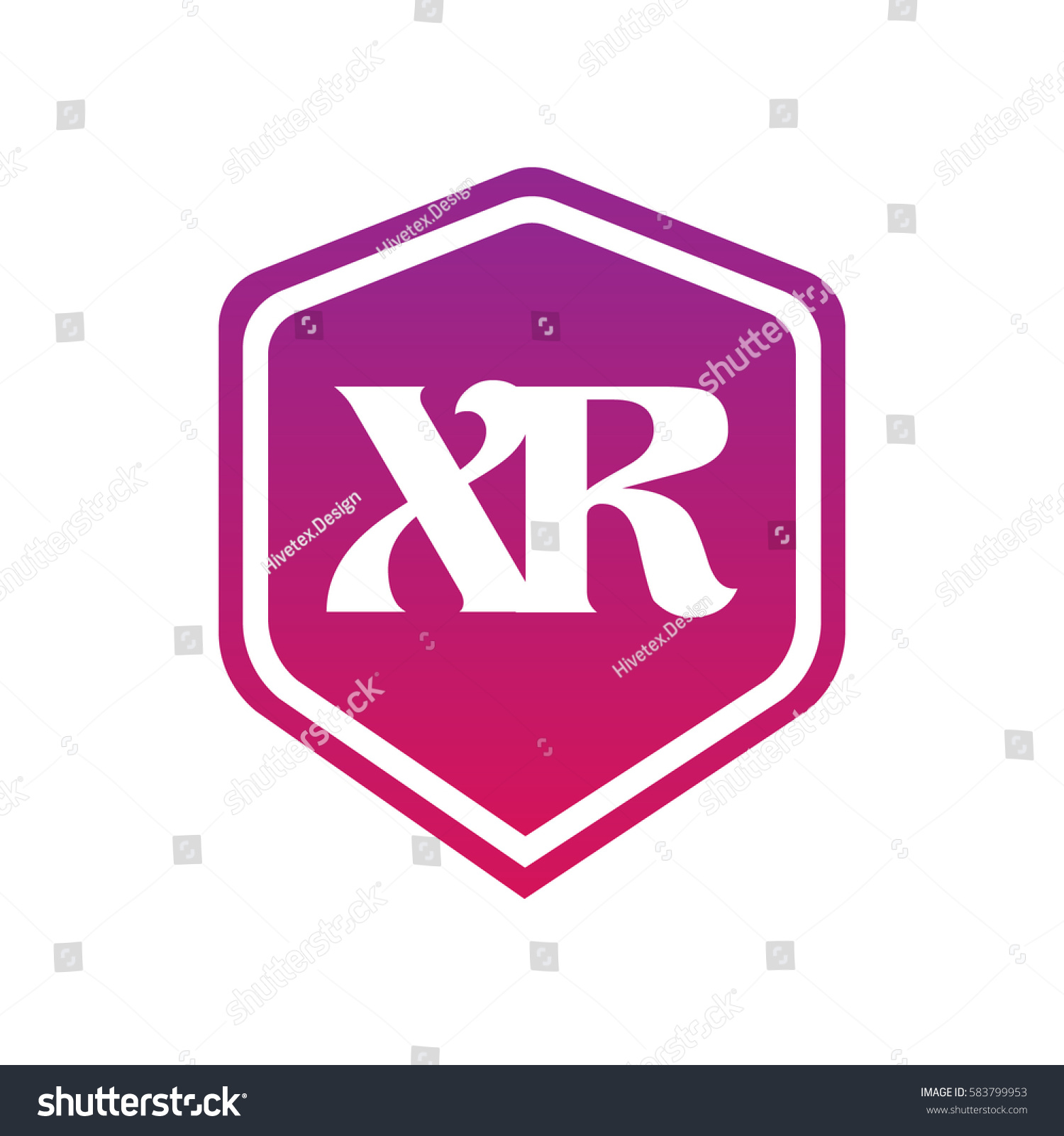 Xr Logo Stock Vector (Royalty Free) 583799953