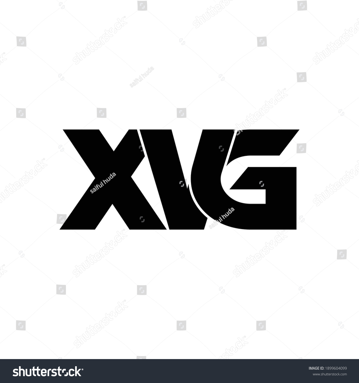 Xvg Letter Monogram Logo Design Vector Stock Vector (Royalty Free ...