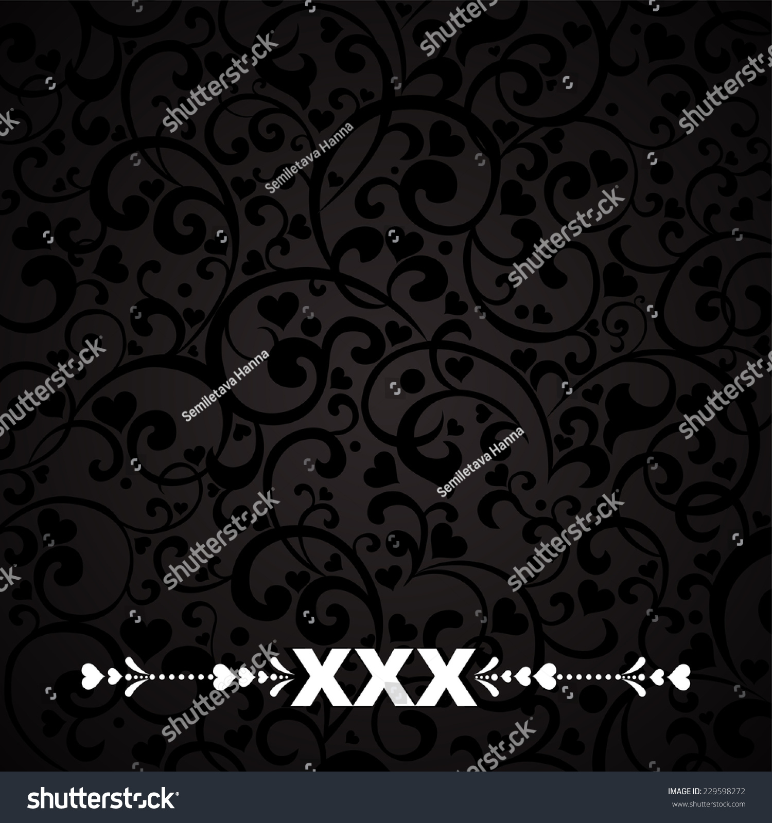 Xxx Background Vector Illustration Stock Vector (Royalty Free) 229598272