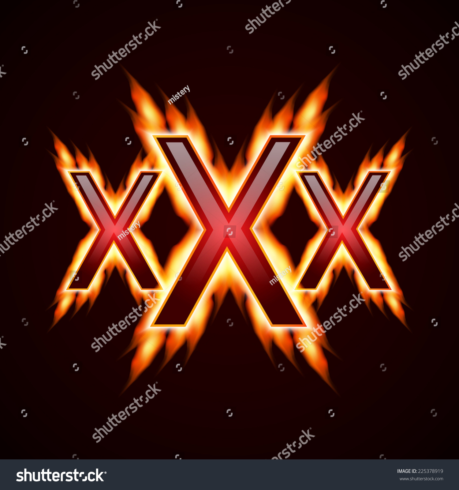 Xxx Symbol Eps10 Vector Stock Vector (Royalty Free) 225378919