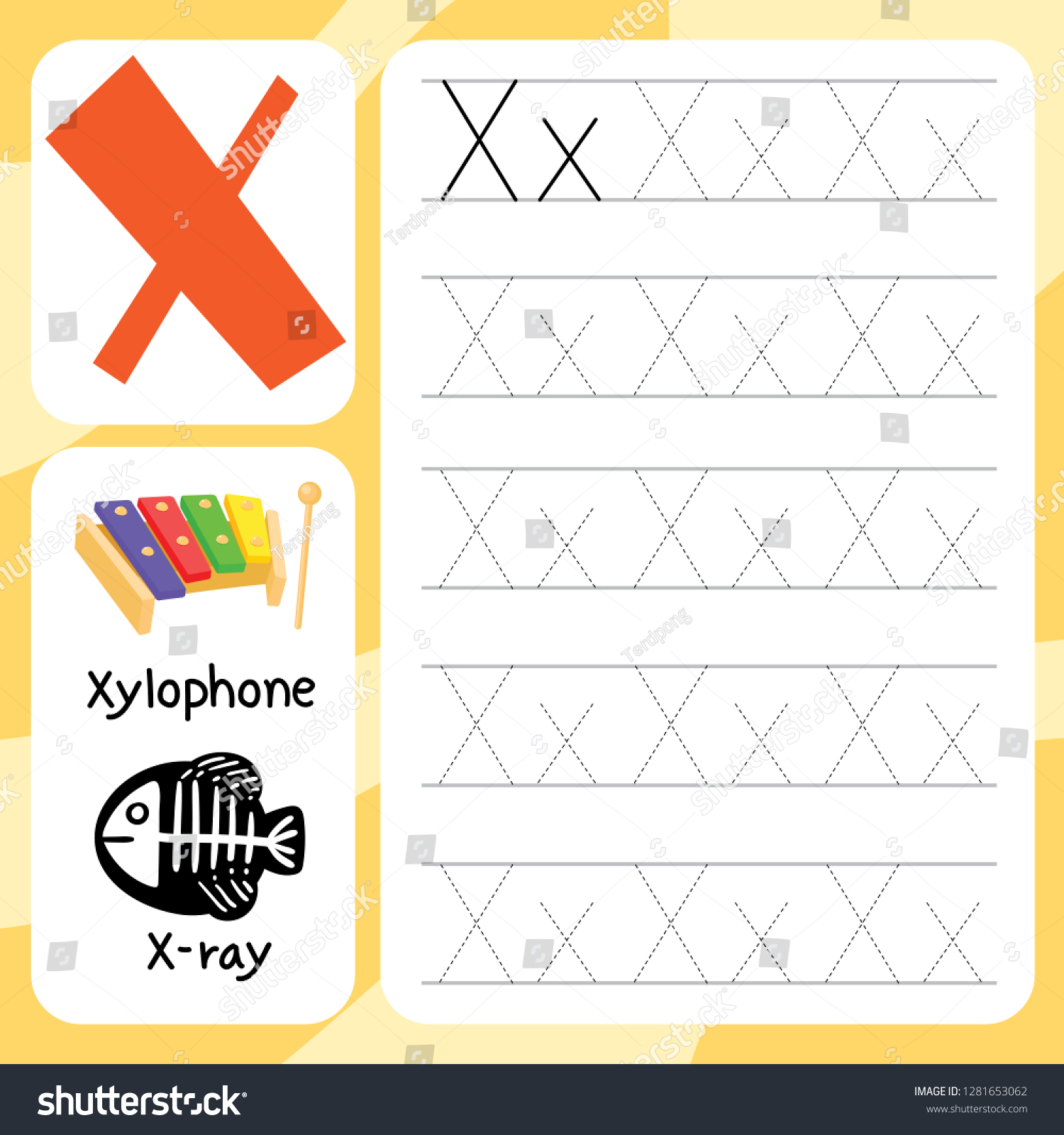 Xylophone Drawing Line Vector Design Stock Vector (Royalty Free ...
