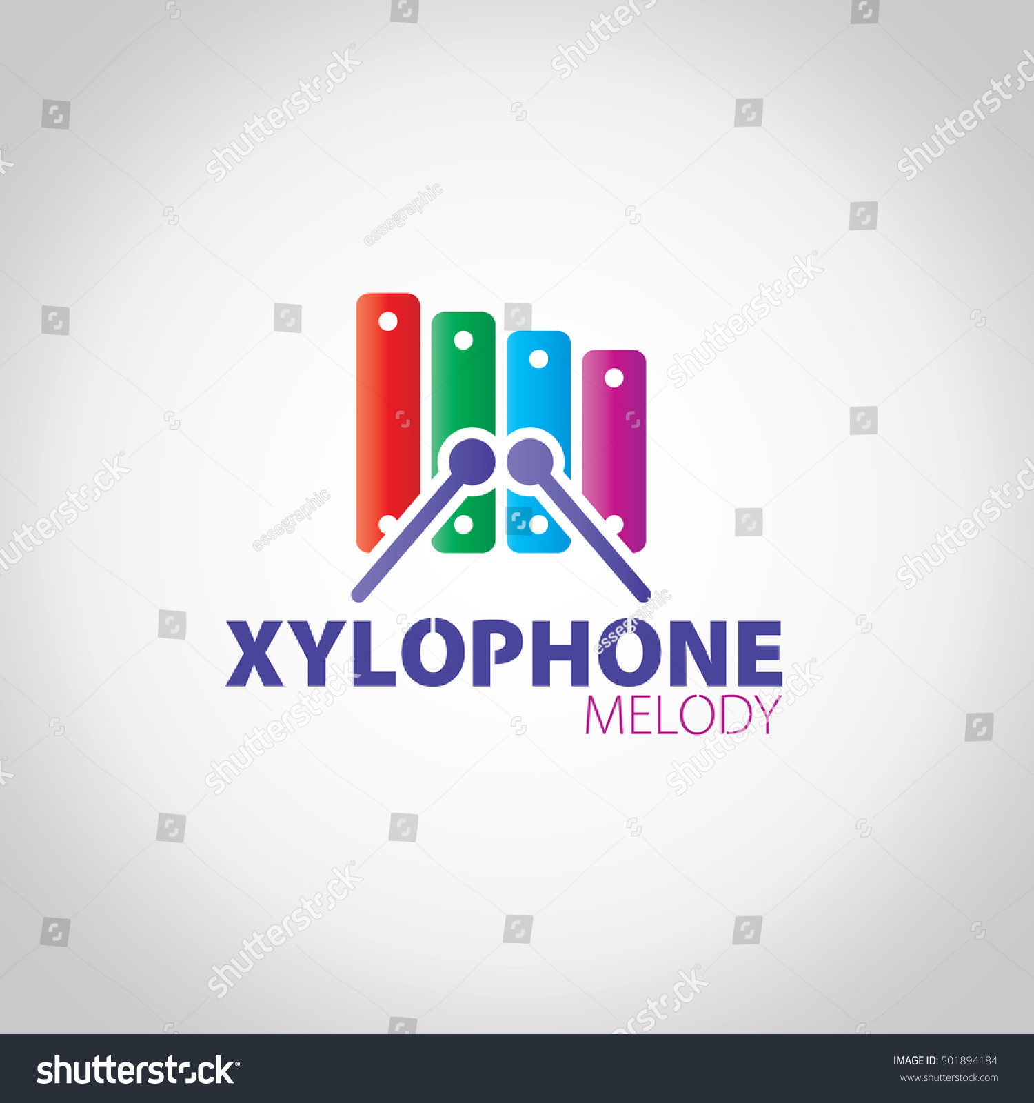 Xylophone Logo Stock Vector (Royalty Free) 501894184