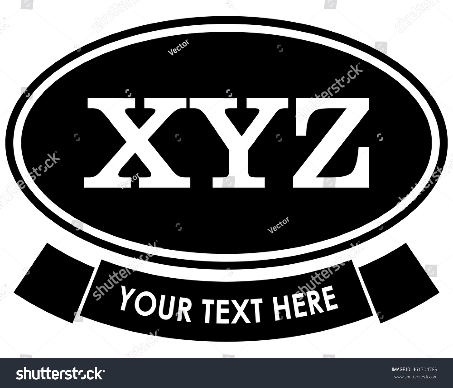 Xyz Logo Design Vector: vector de stock (libre de regalías) 461704789