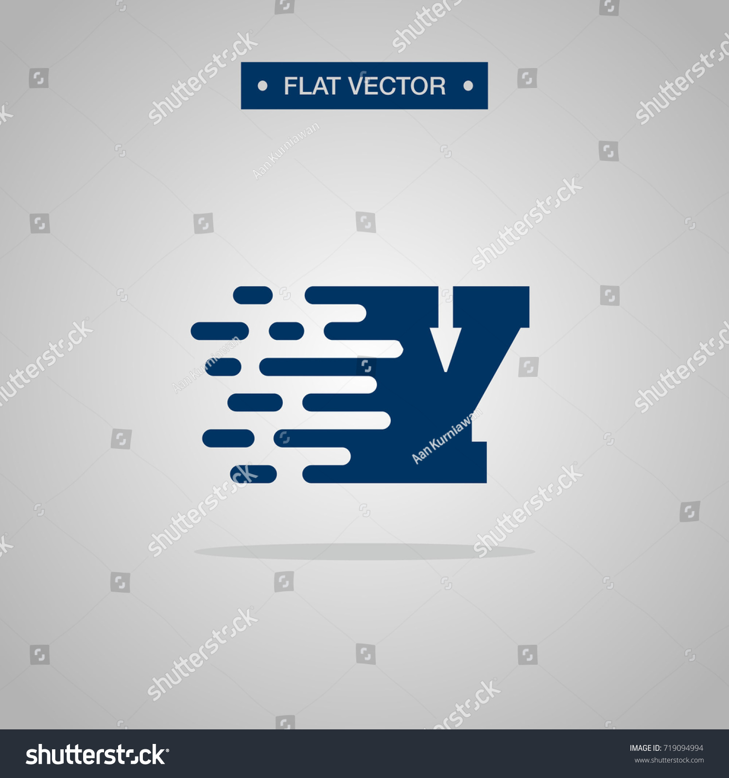 Y Font Fast Logo Vector Flat Stock Vector (Royalty Free) 719094994 ...
