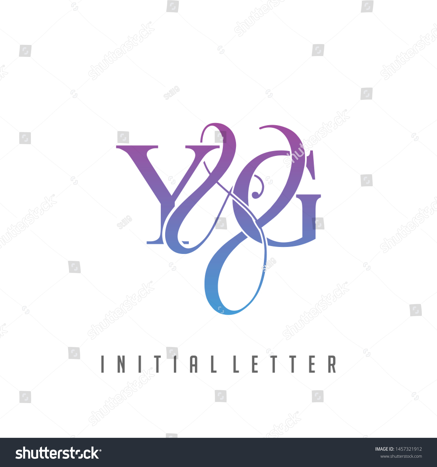 Y G Yg Logo Initial Vector Stock Vector (Royalty Free) 1457321912 ...