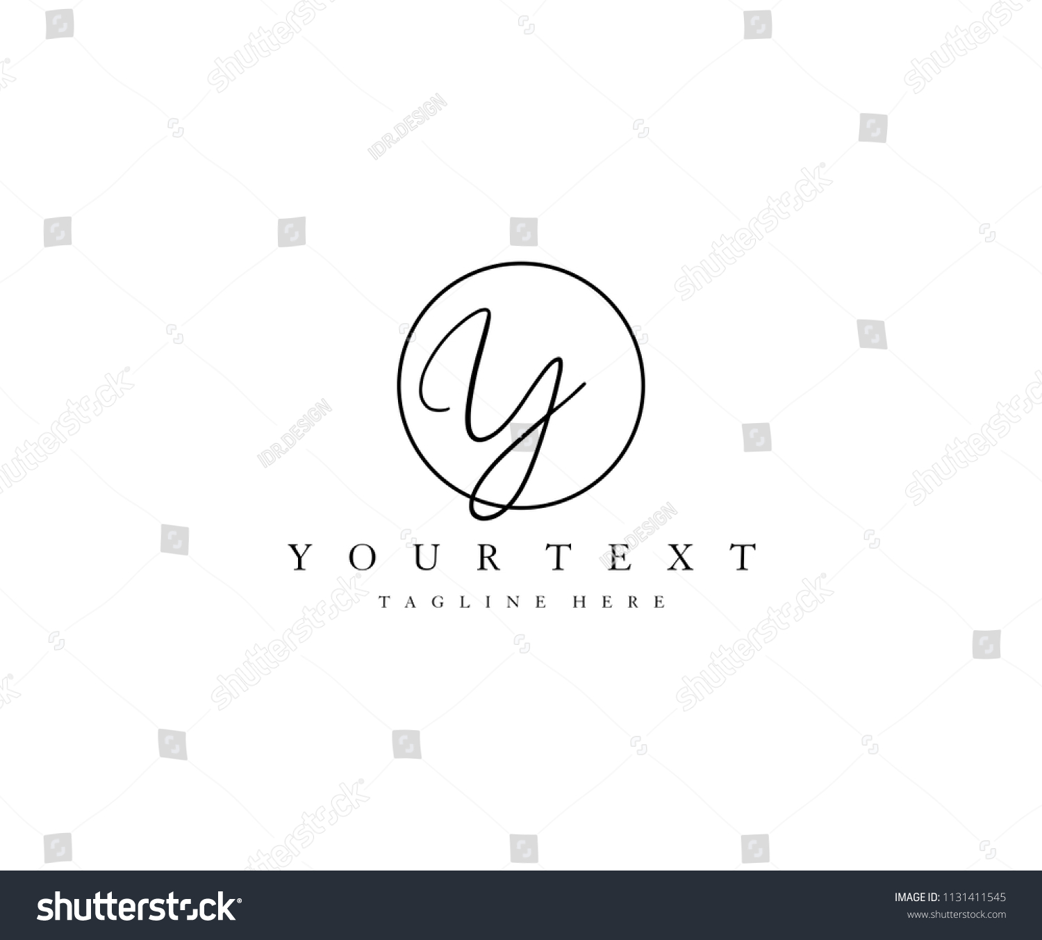 Y Initial Elegant Signature Vector Logo Stock Vector (Royalty Free ...
