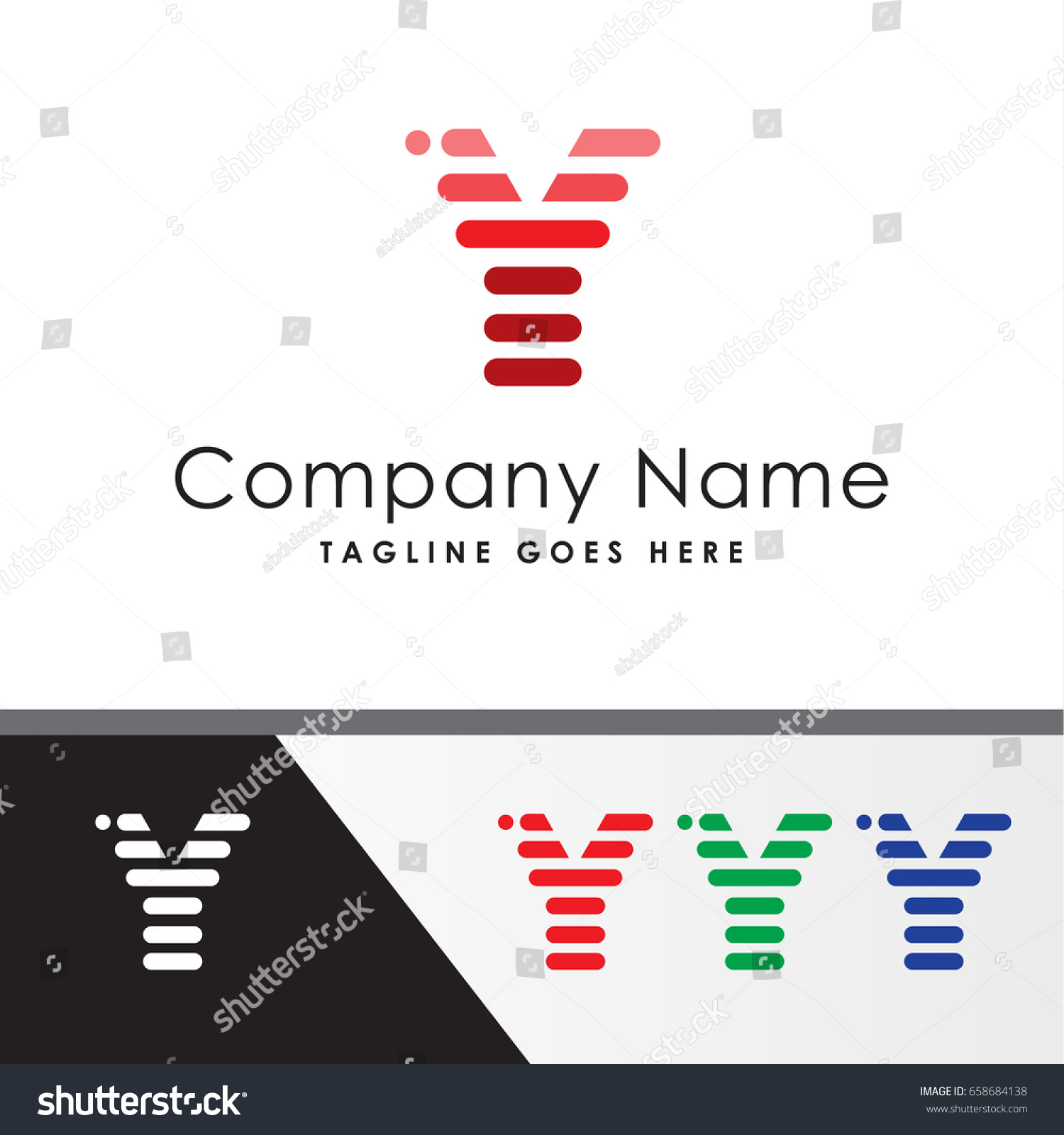 Y Letter Alphabets Logo Template Stock Vector (Royalty Free) 658684138 ...