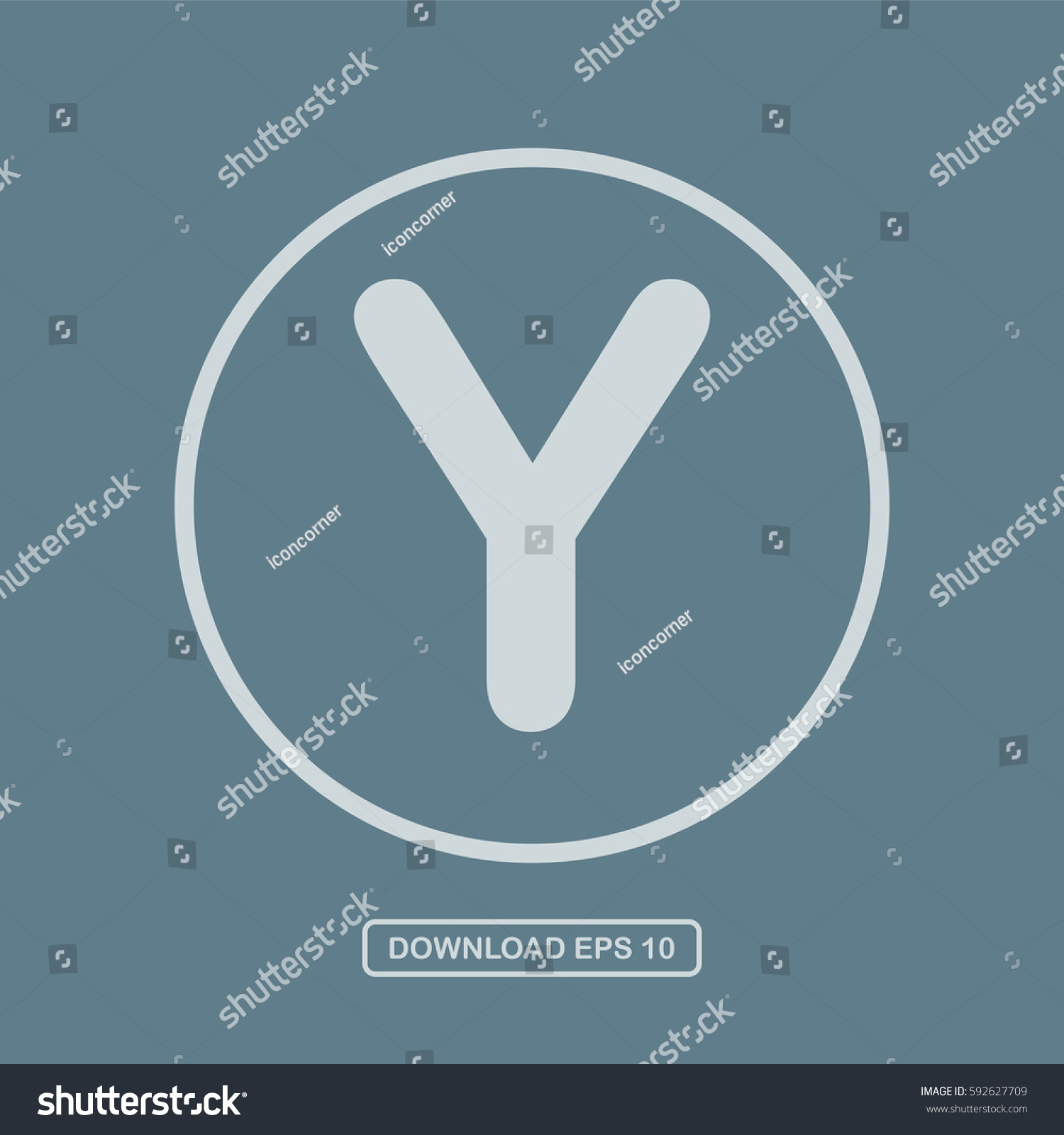 Y Letter Icon Vector Stock Vector (Royalty Free) 592627709 | Shutterstock