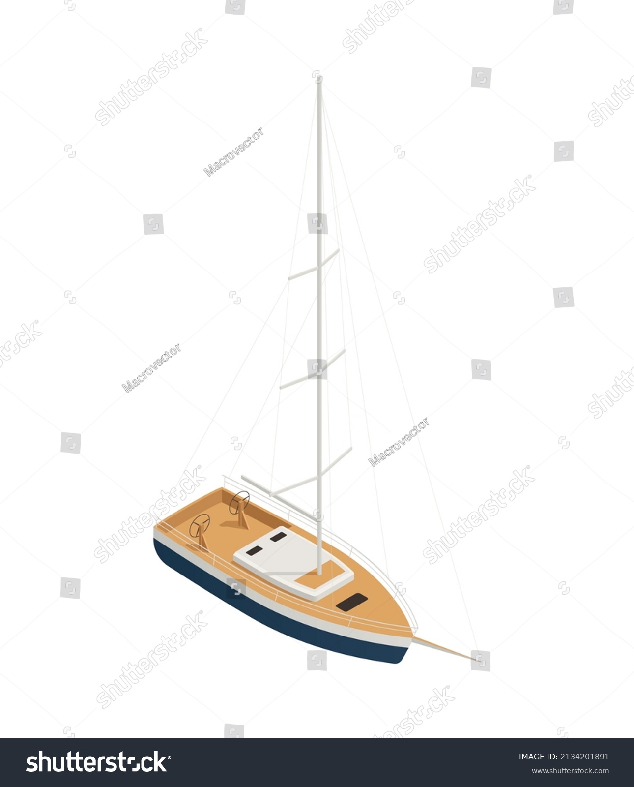 Yachting Isometric Composition Isolated Image Yacht Stock Vector ... Yachting Isometric Composition Isolated Image Yacht Stock Vector ...