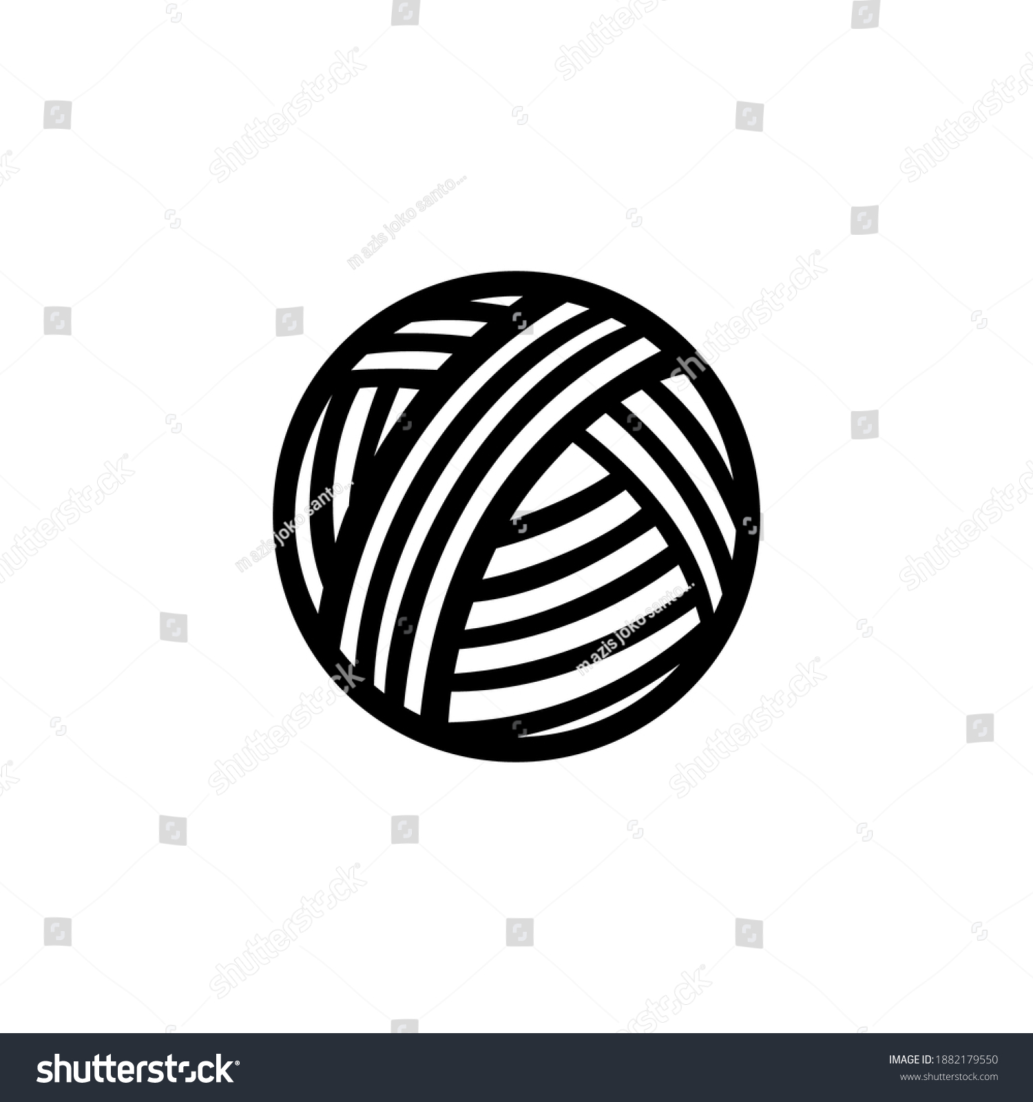 Yarn Logo Vector Icon Stock Vector (Royalty Free) 1882179550 | Shutterstock