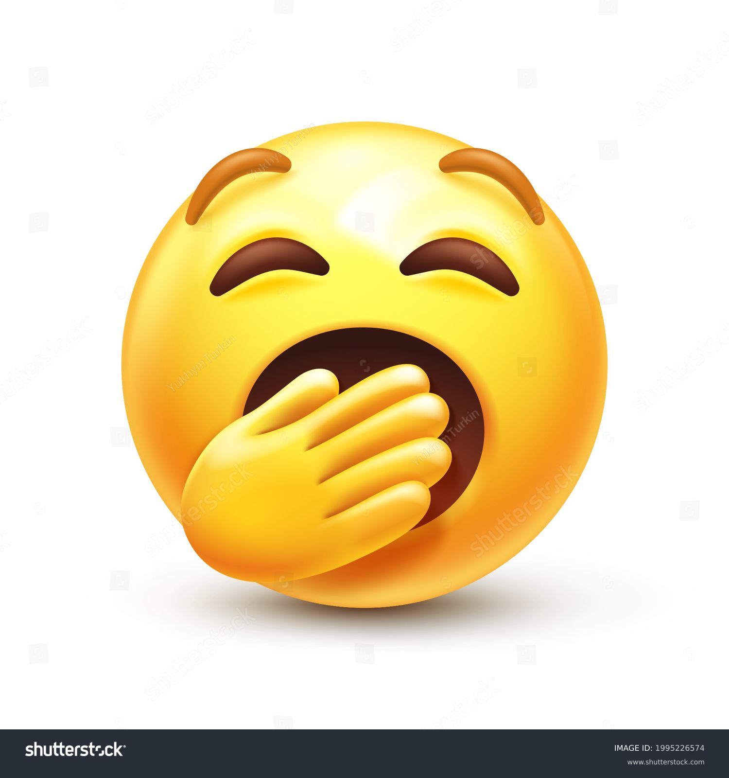 Stock vektor „Yawning Emoji Bored Sleepy Emoticon Yellow“ (bez ... Stock vektor „Yawning Emoji Bored Sleepy Emoticon Yellow“ (bez ...