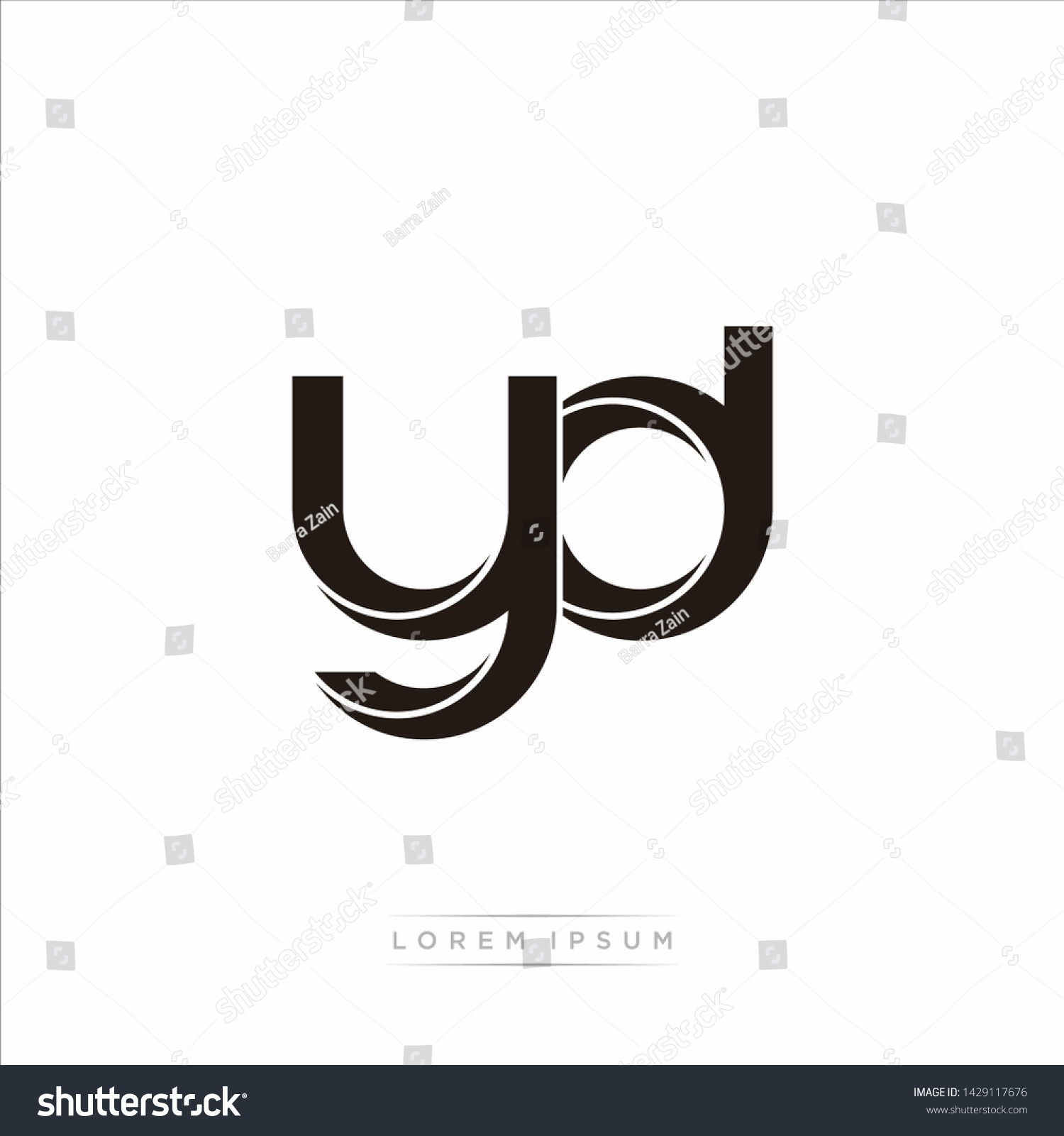Yd Y D Initial Letter Split Stock Vector (Royalty Free) 1429117676 ...