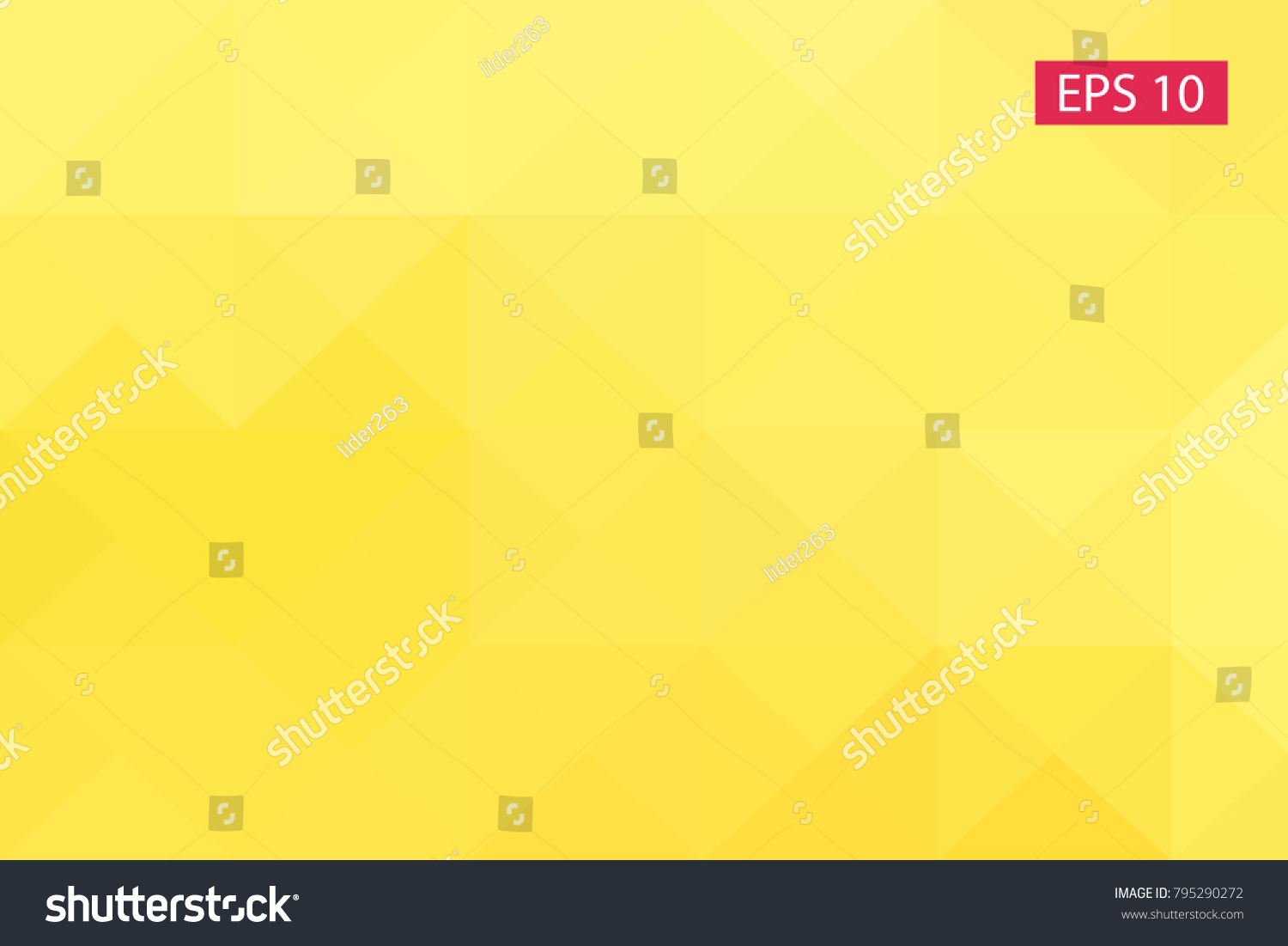 Yellow Abstract Geometric Background Vector Polygons Stock Vector ...
