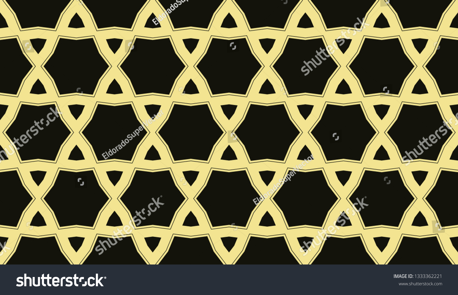 Yellow Abstract Seamless Geometric Pattern Wallpapers Stock Vector ...