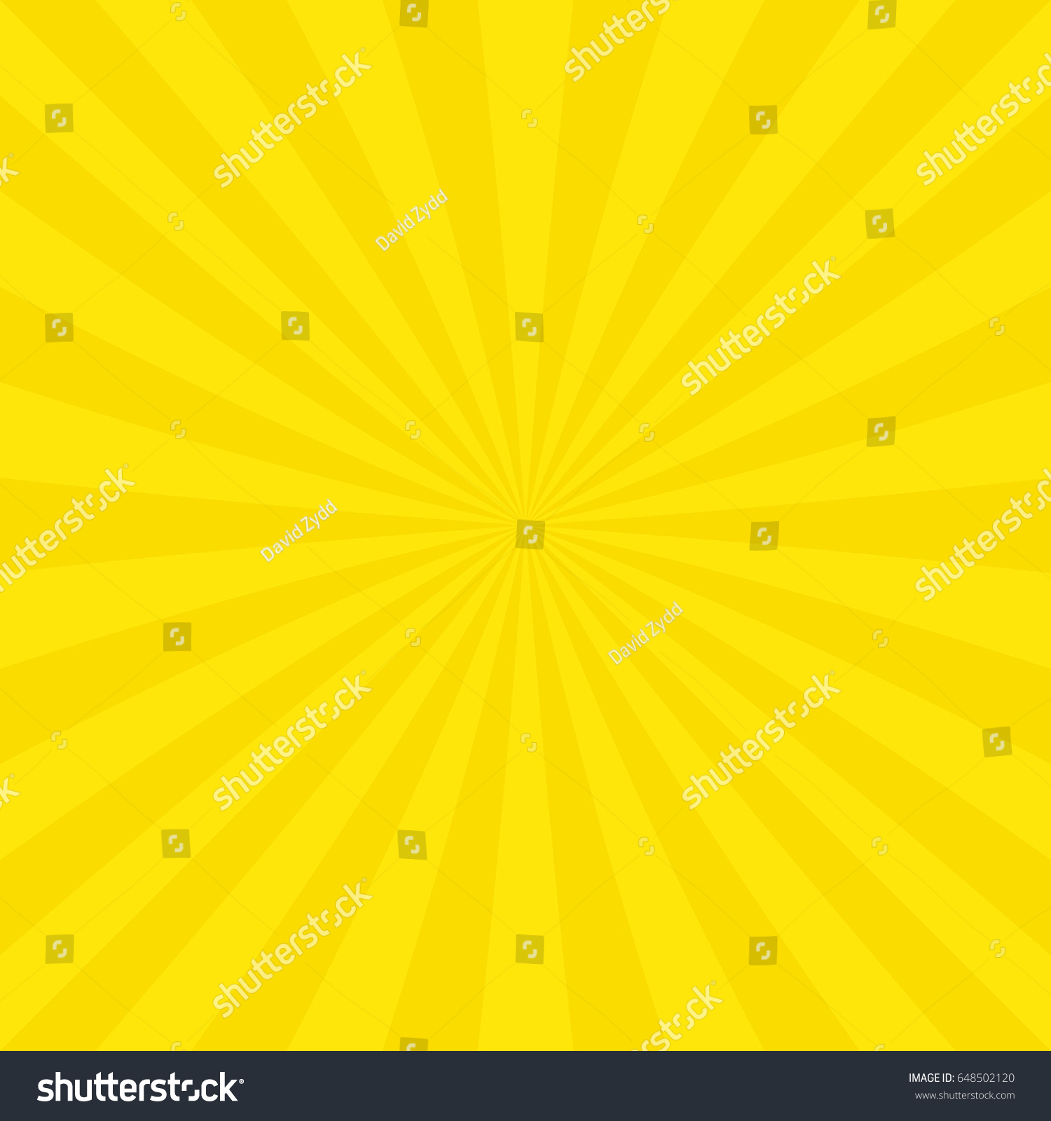 Yellow Abstract Sun Burst Background Radial Stock Vector Royalty Free