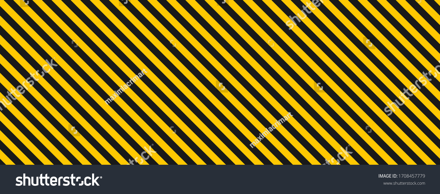 Yellow Black Diagonal Stripes Background Vector Stock Vector (Royalty ...