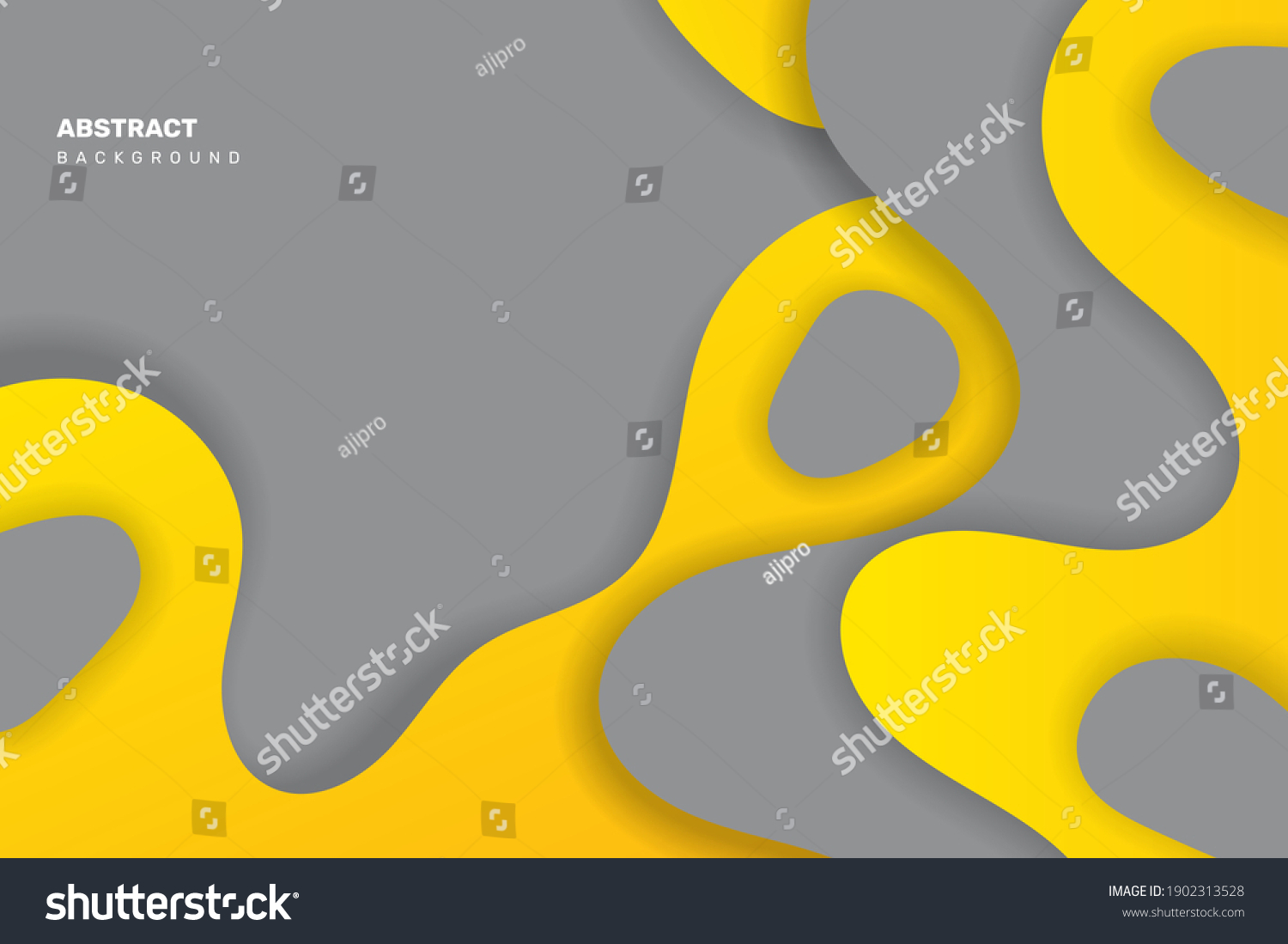 Yellow Gray Abstract Background Design Vector Stock Vector (Royalty ...