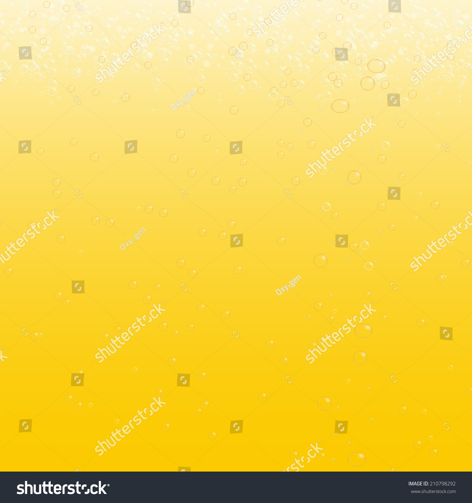Yellow Background Bubbles Vector Illustration Stock Vector (Royalty ...