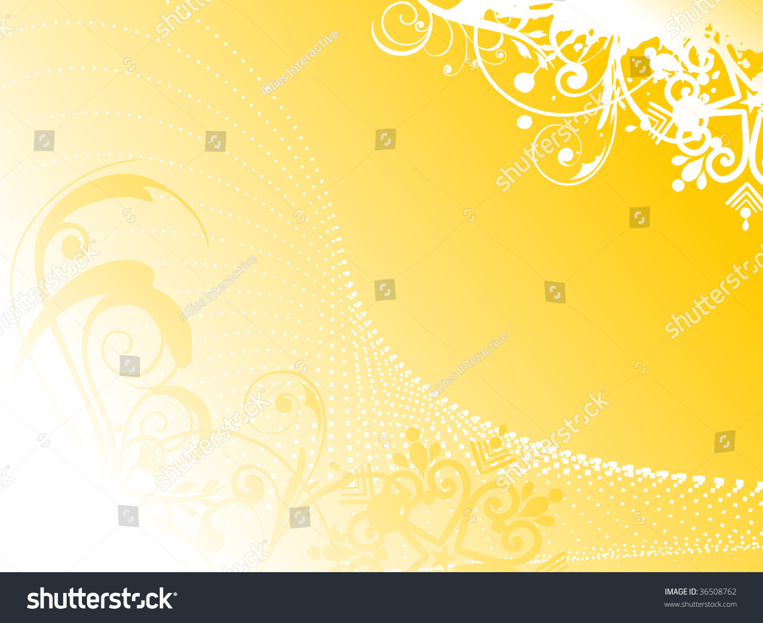 Yellow Background Creative Design Vector Illustration: เวกเตอร์สต็อก ...