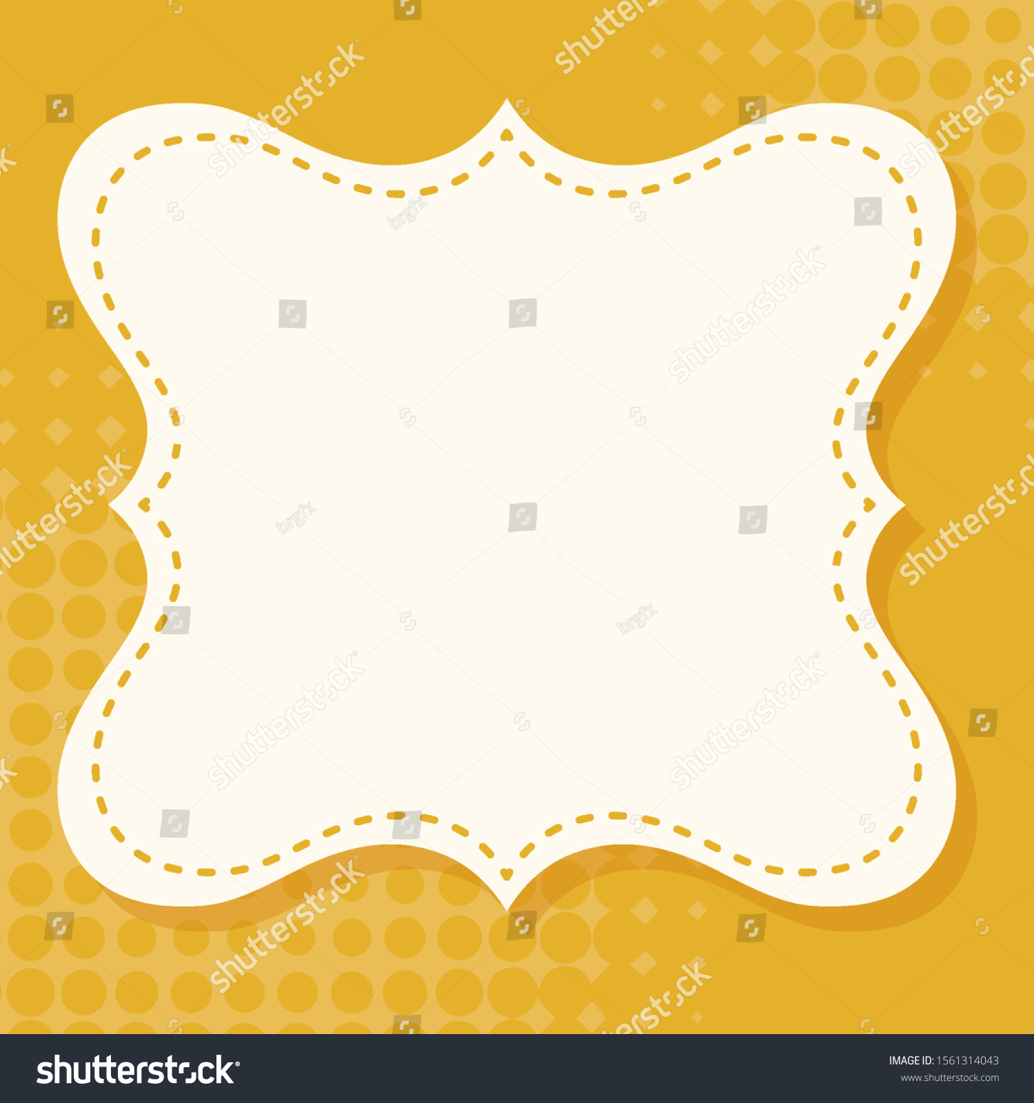 Yellow Background Frame Illustration Stock Vector (Royalty Free ...