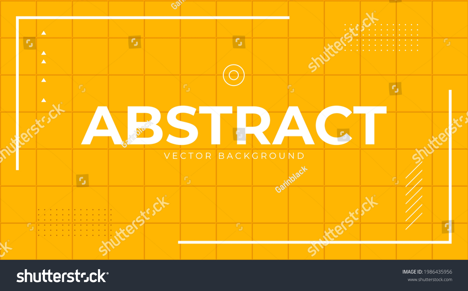 Yellow Background Grid Abstract Backdrop Modern Stock Vector (Royalty ...