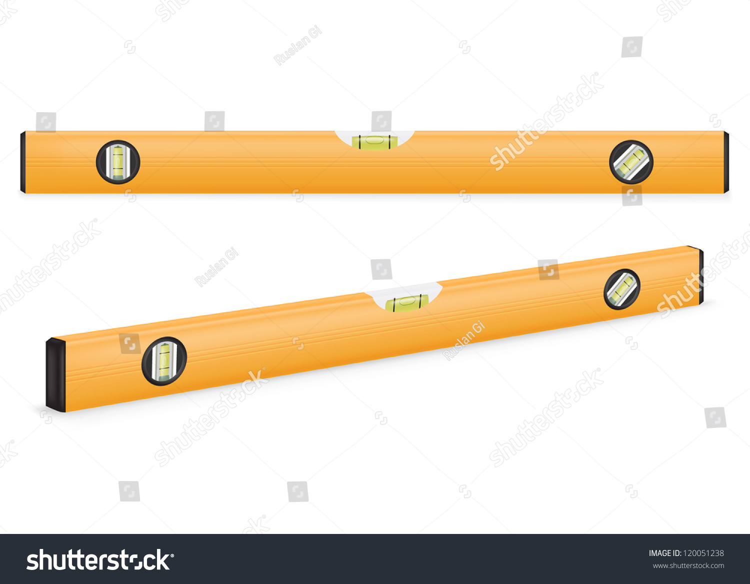 Yellow Building Level Vector Illustration Stock Vector (Royalty Free ...