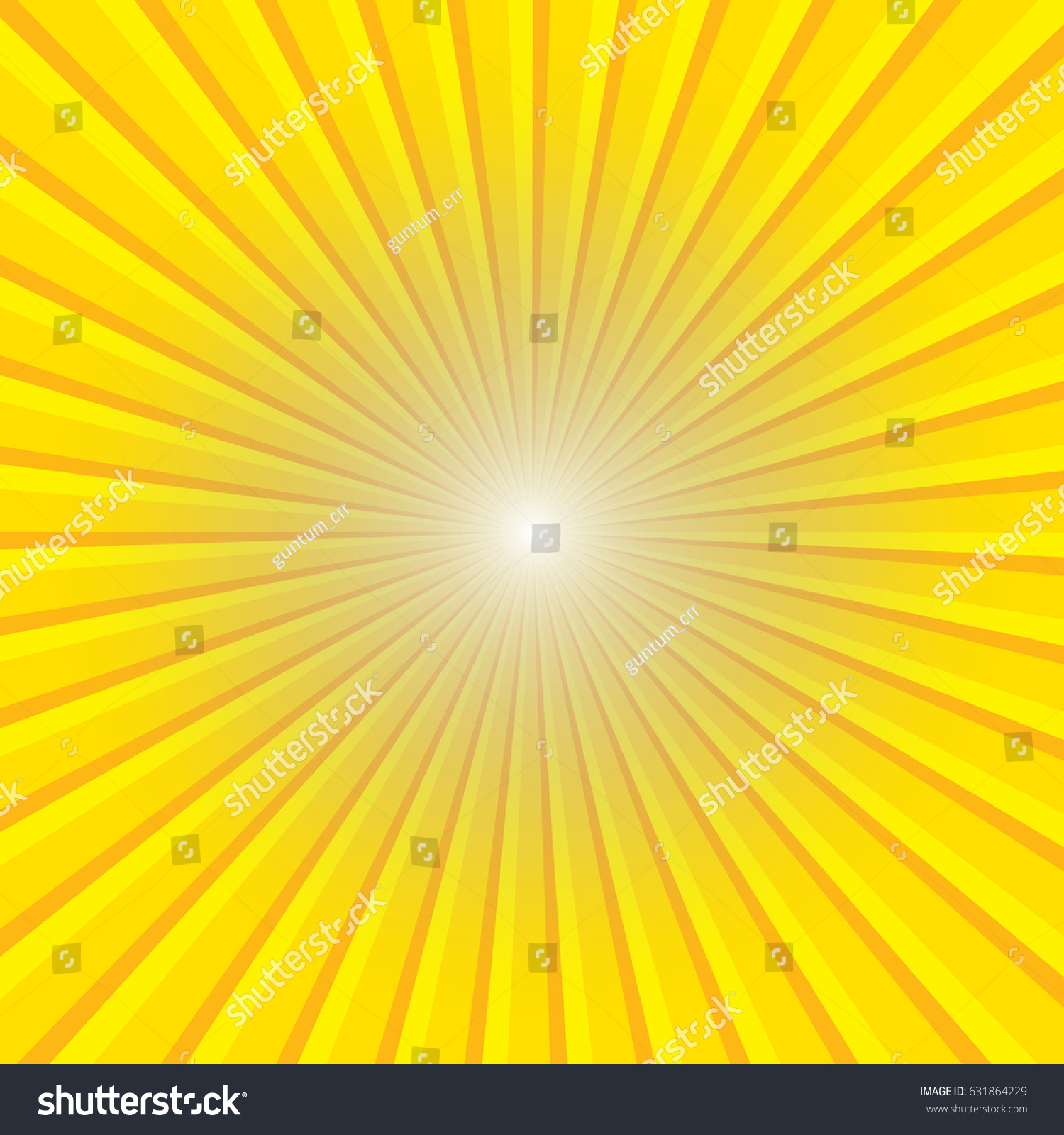Yellow Burst Background Vector Illustration Stock Vector (Royalty Free ...