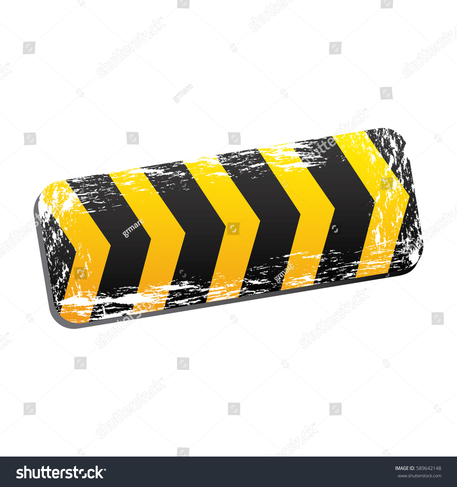 Yellow Caution Ribbon Under Construction Icon Stock Vector (Royalty ...