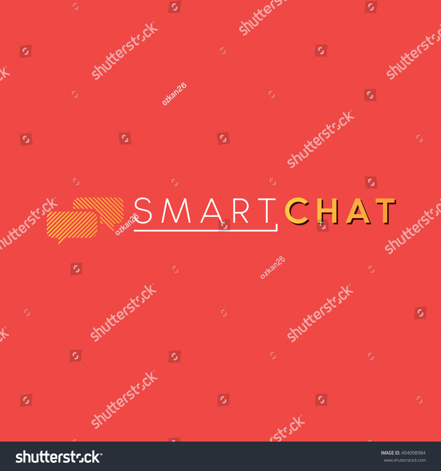 Yellow Chat Vector Logo Design Text Stock Vector (Royalty Free ...