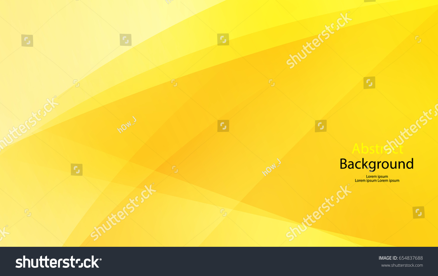 Yellow Color Background Abstract Art Vector Stock Vector (Royalty Free ...