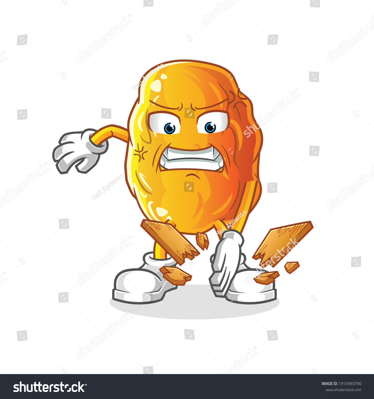 Yellow Date Illustration Character Vector Stock Vector (Royalty Free ...