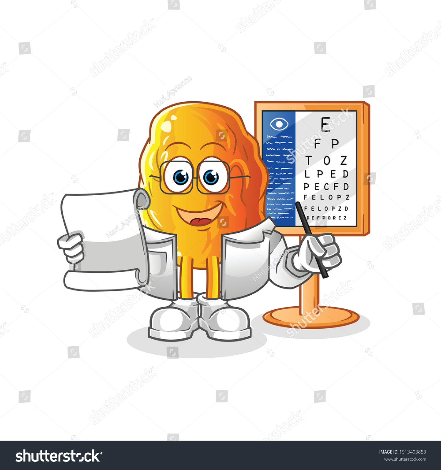 Yellow Date Illustration Character Vector Stock Vector (Royalty Free ...
