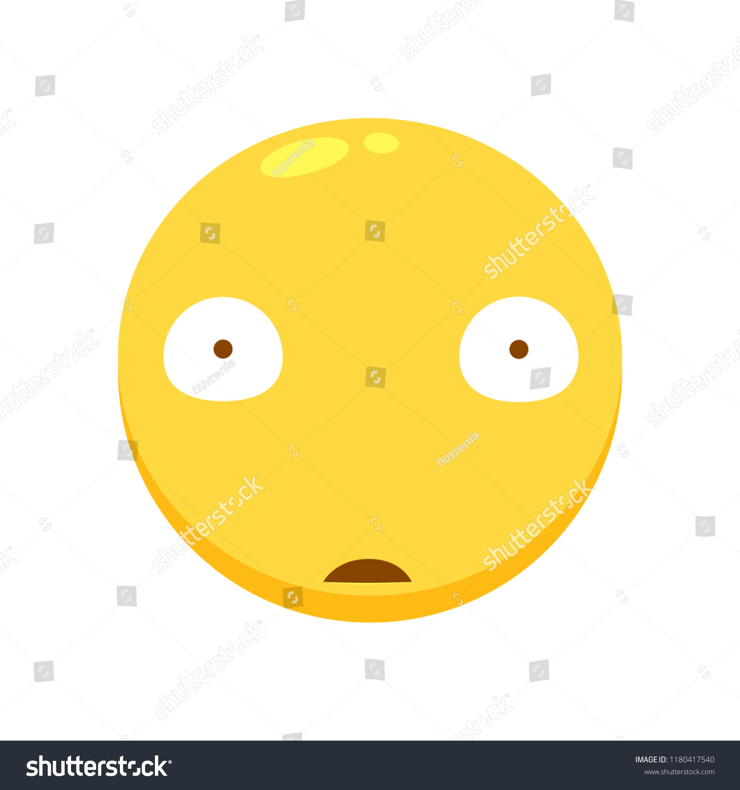 Yellow Emoticon Speechless Stock Vector (Royalty Free) 1180417540
