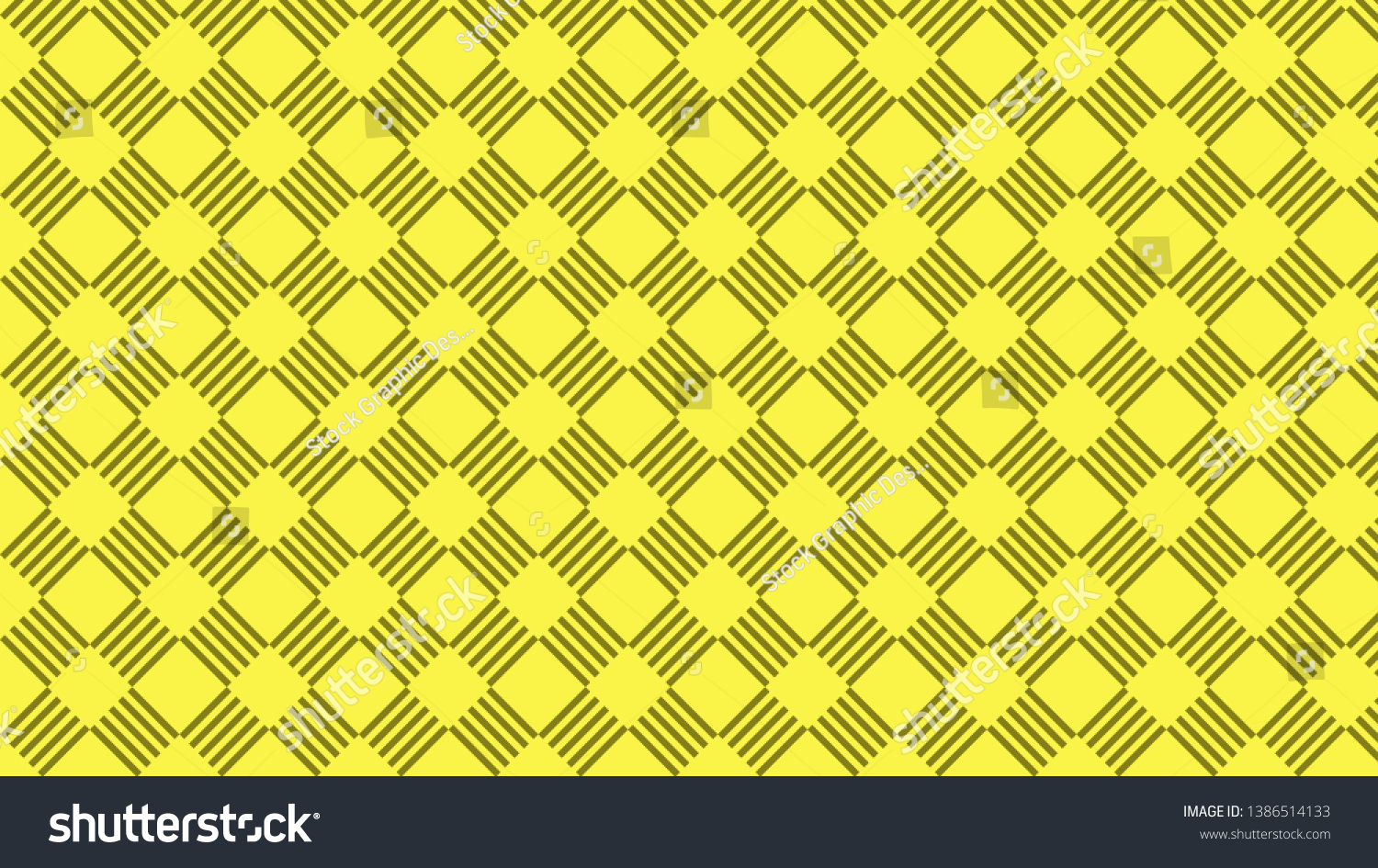 Yellow Geometric Stripes Pattern Vector Illustration Stock Vector ...
