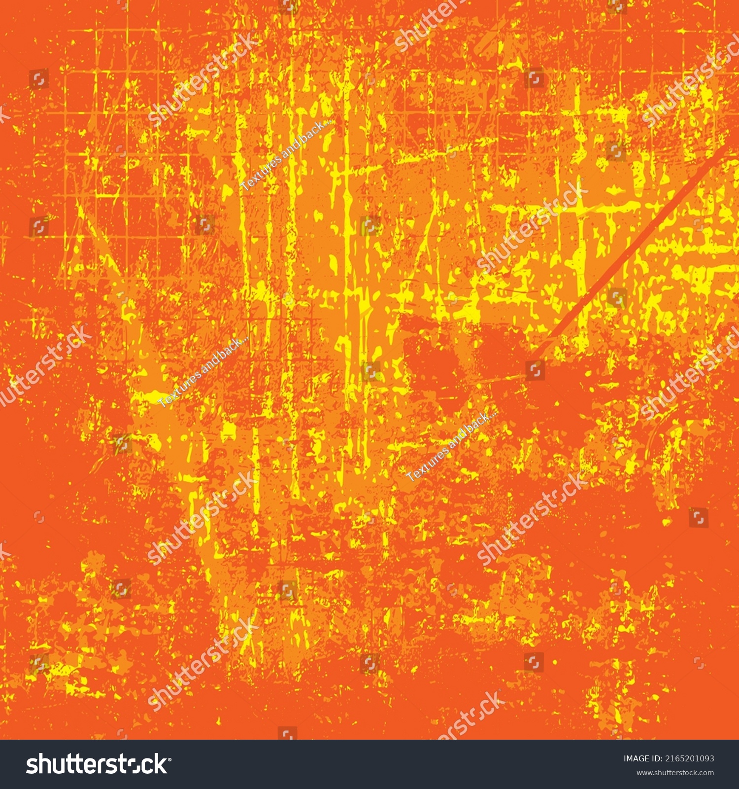 Yellow Grunge Background Vector Scratched Texture Stock Vector (Royalty ...