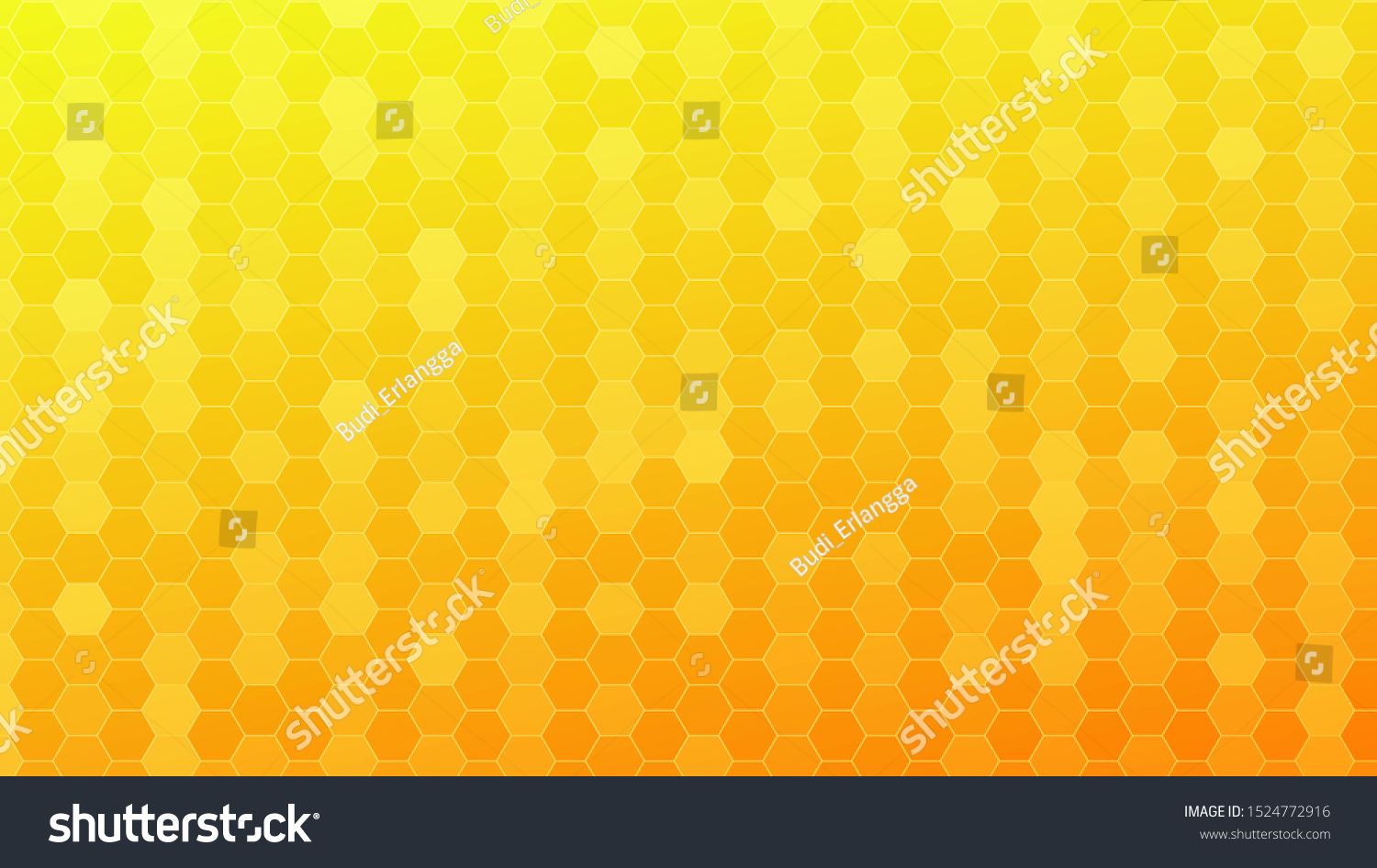Yellow Honeycomb Pattern Vector Stock Vector (Royalty Free) 1524772916