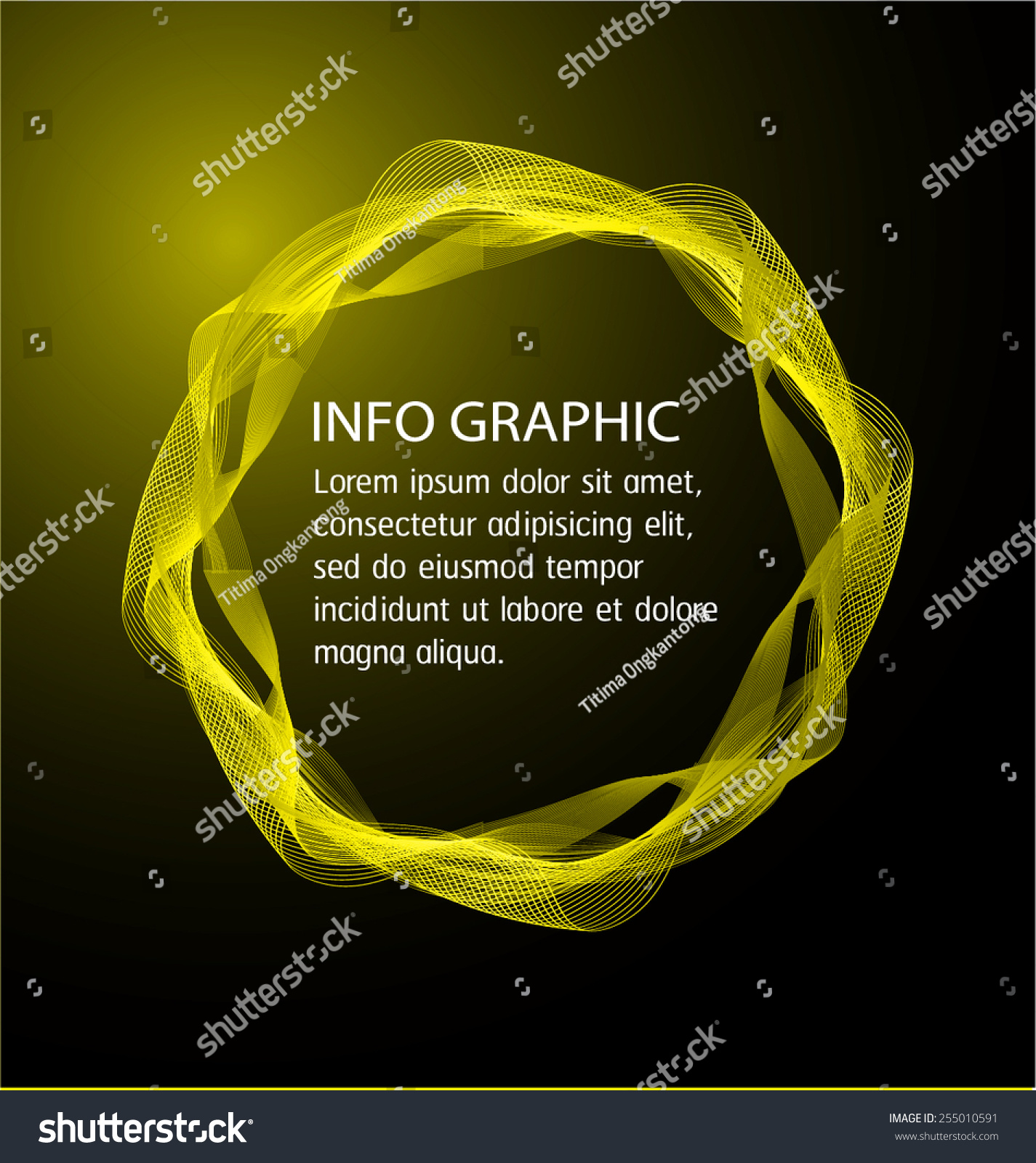 Yellow Light Abstract Technology Background Computer Stock Vector ...