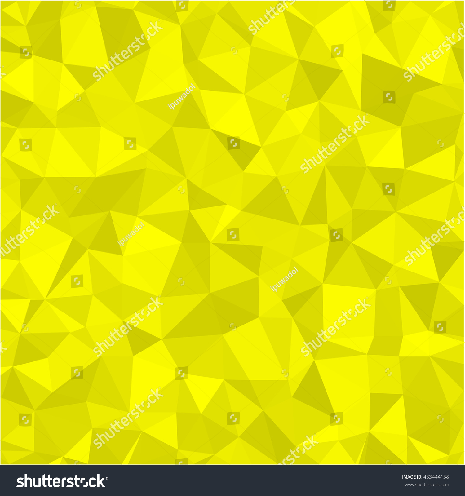 Yellow Low Poly Abstract Background Stock Vector (Royalty Free) 433444138